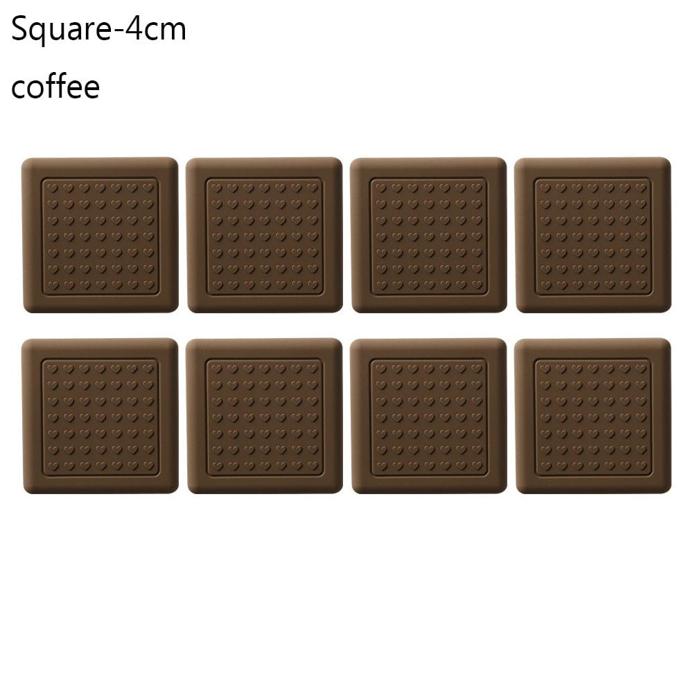 8PCS Mute Self-Adhesive Table Leg Caps Sofa Chair Feet Cover Floor ...