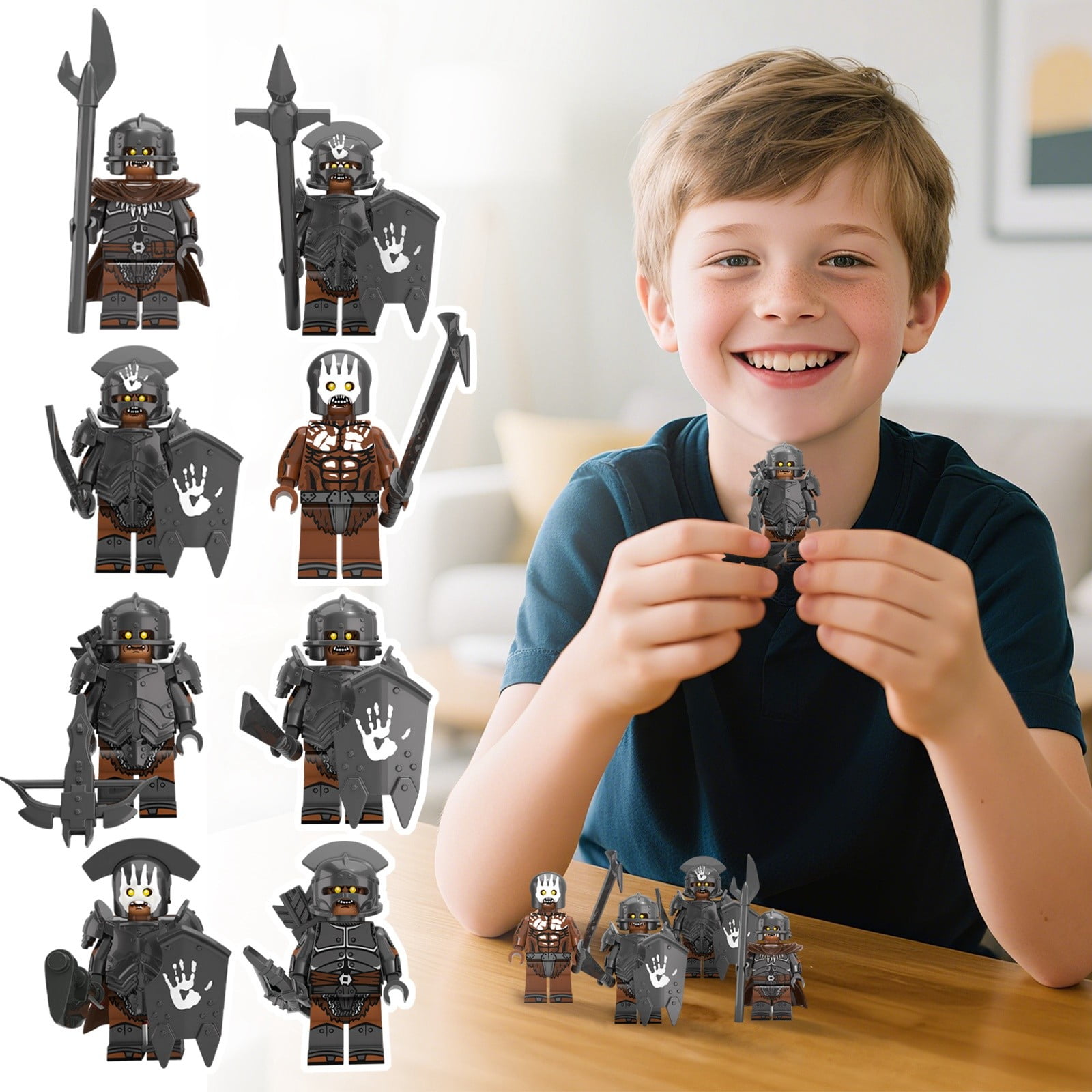 8PCS Ninja Building Blocks Minifigure Set 1.77Inch Ninja,Character ...
