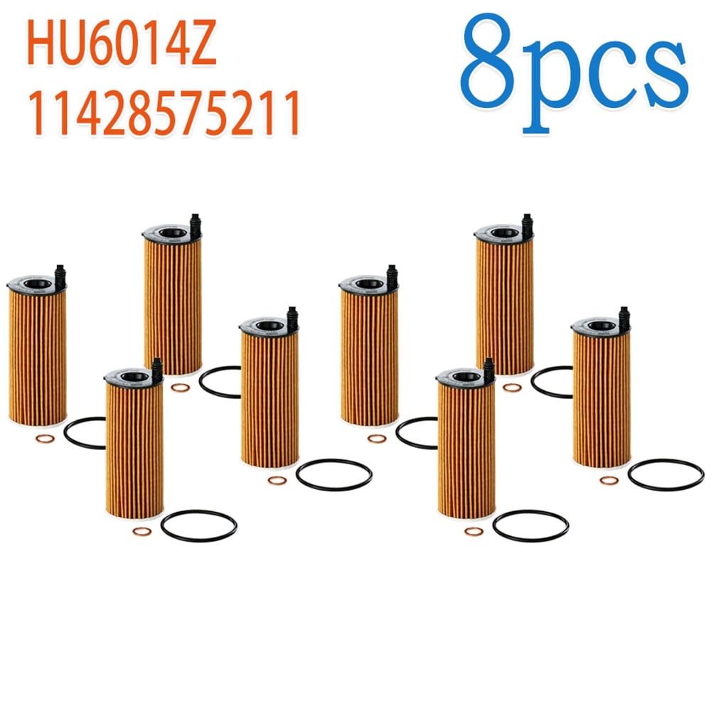 8PCS Oil Filter Kit For BMW F20 F22 F30 F32 F10 F34 # HU6014 Z ...