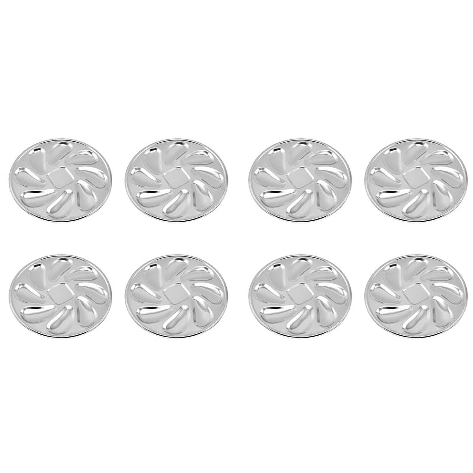 8PCS Oyster Plate Stainless Steel Oyster Plates Shell Shaped Durable ...