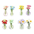 8PCS/PACK Small Glass Blossom Vase Magnets Perfect For Holding Notes ...