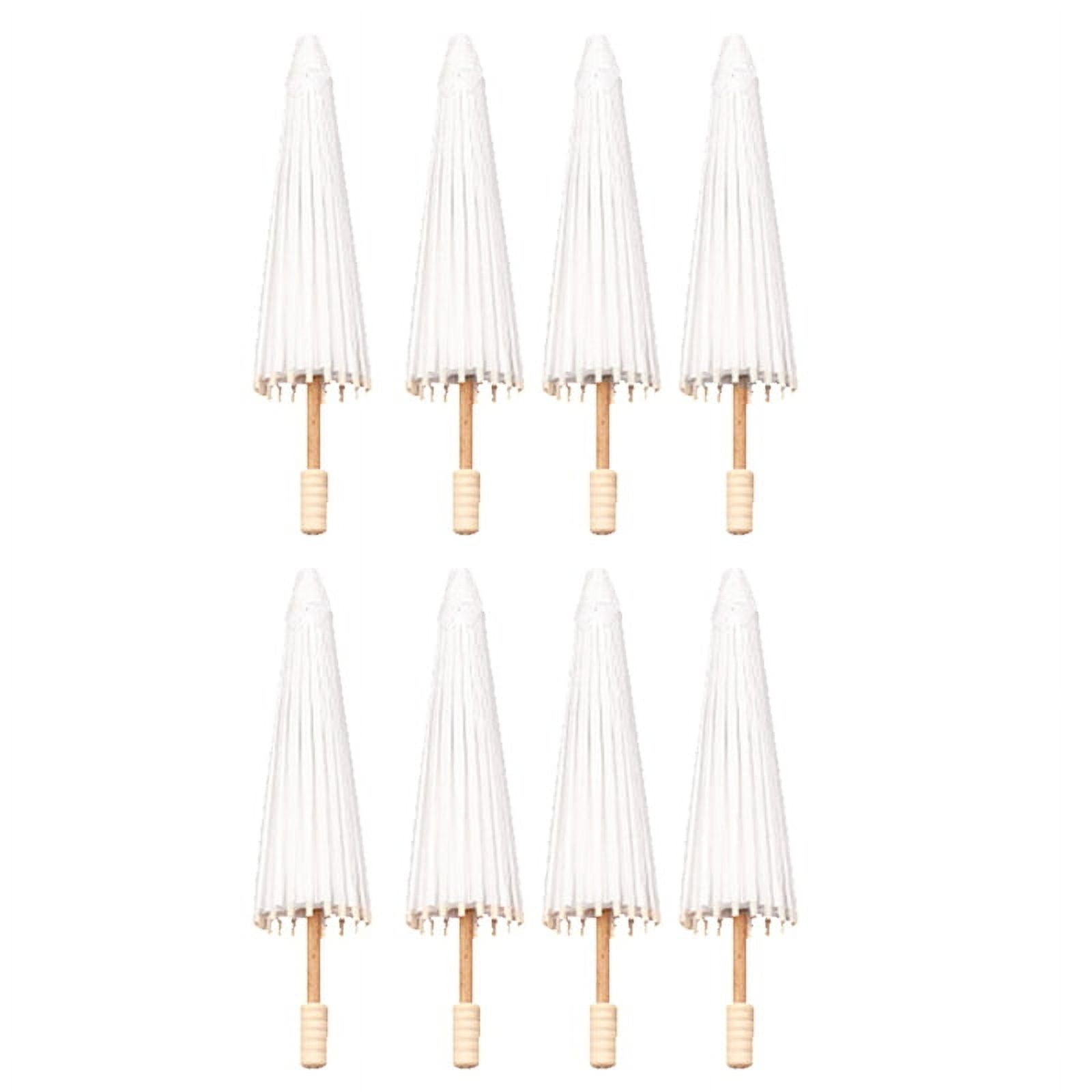 8PCS Paper Parasol Wedding Umbrella Party Favor 30cm Bamboo Umbrellas ...