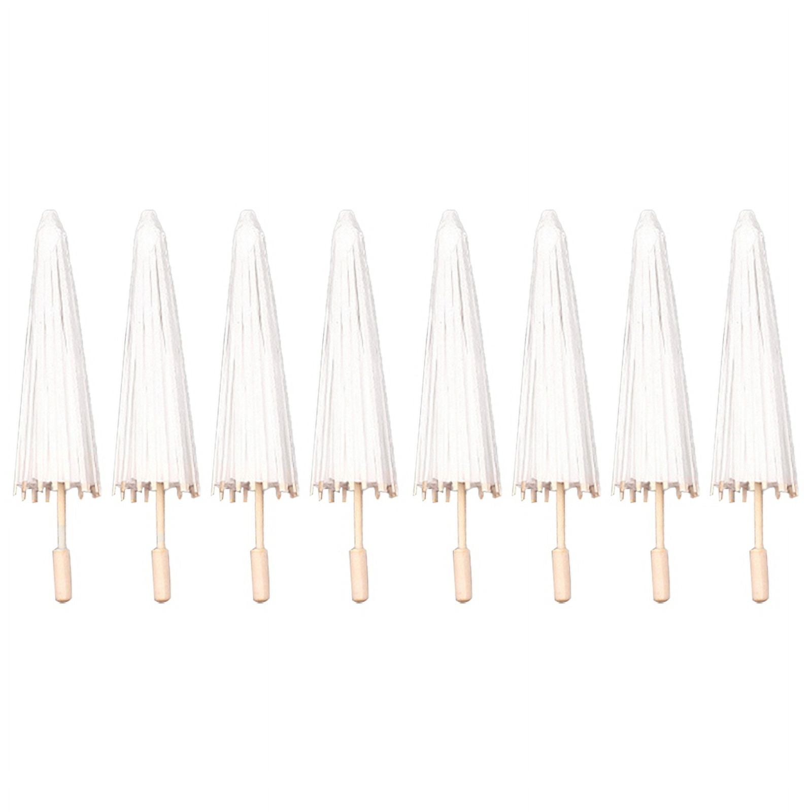 8PCS Paper Parasol Wedding Umbrella Party Favor 40cm Bamboo Umbrellas ...