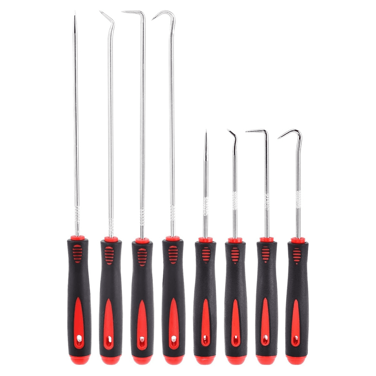 8PCS Precision Pick Set-Black & Red - Walmart.com