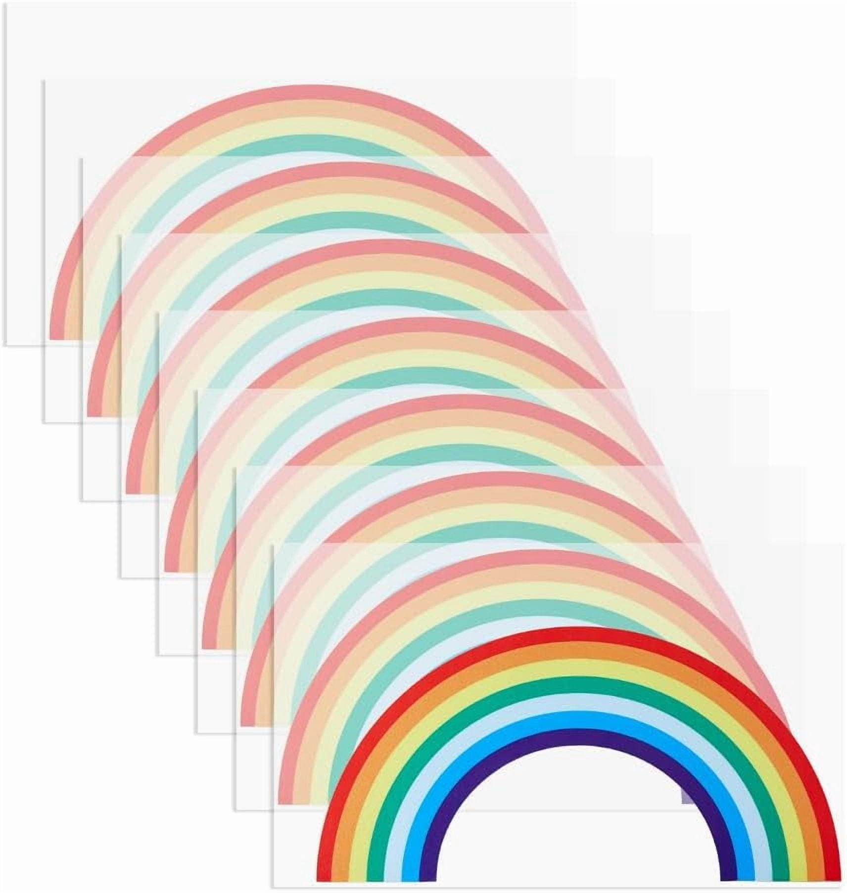 8PCS Rainbow Car Sticker LGBT Car Sticker PET Plastic Self-Adhesive ...