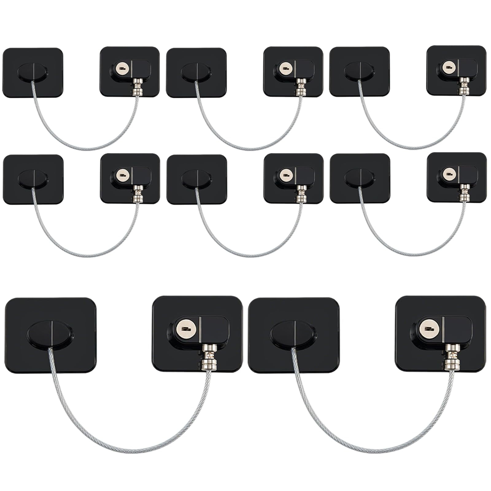 8PCS Refrigerator Lock, Child Safety Cabinet Locks, Mini Fridge Locks ...