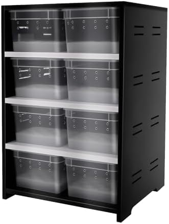 8PCS Reptile Feeding Box, Acrylic Transparent Breeding Cabinet ...