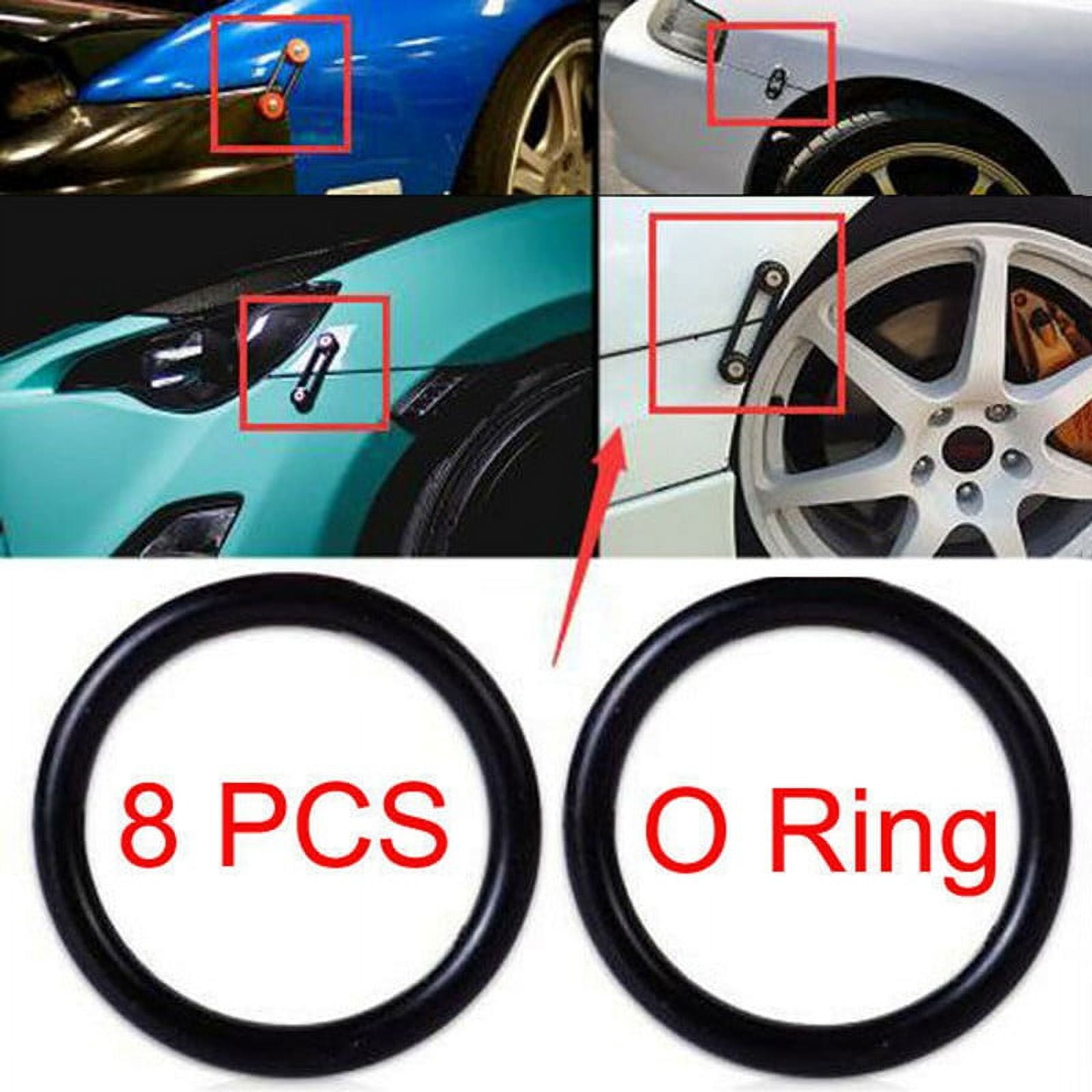 8PCS Rubber O-Ring Car Truck Bumper Quick Release Fastener Replacement ...