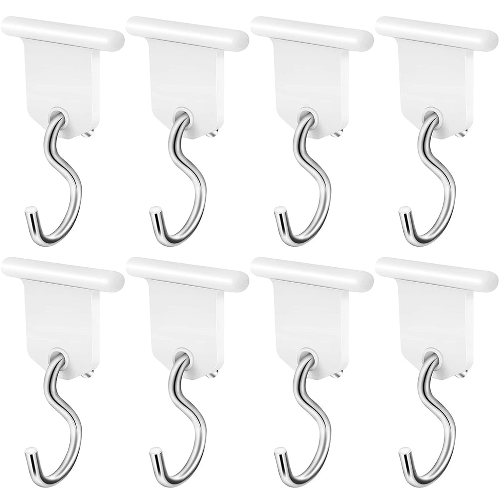8PCS S-shaped Camping Awning Hooks ClipsRV Tent Hangers Light Hangers ...
