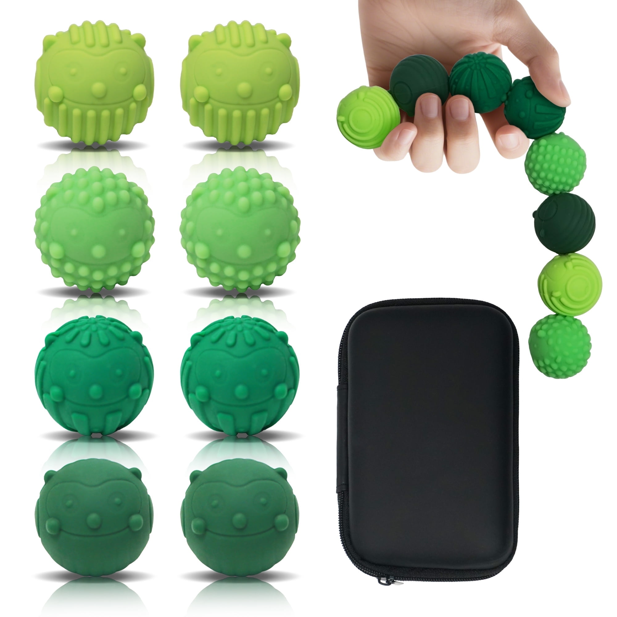 8PCS Silicone Magnetic Balls Fidget Toys for Adults Teens, Stress ...