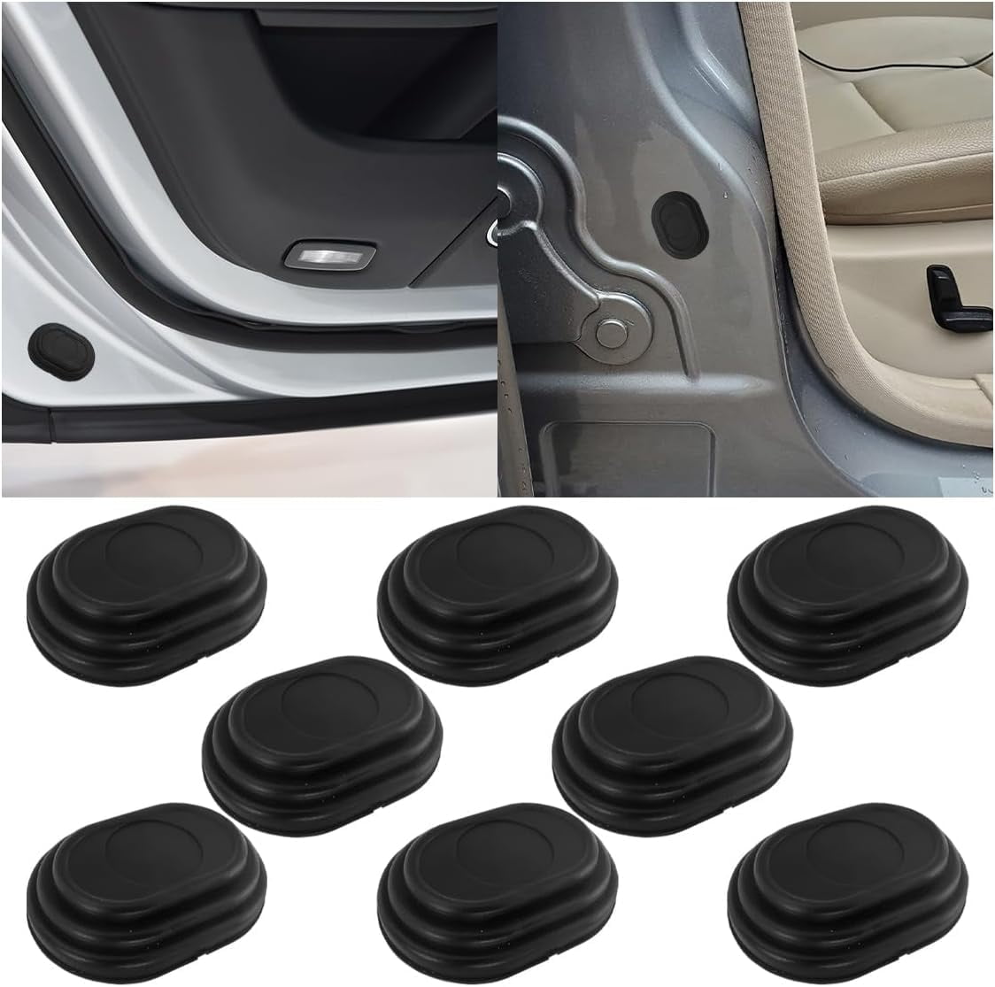8PCS Silicone Soundproof Door Edge Guard Shock Resistant Soundproof ...