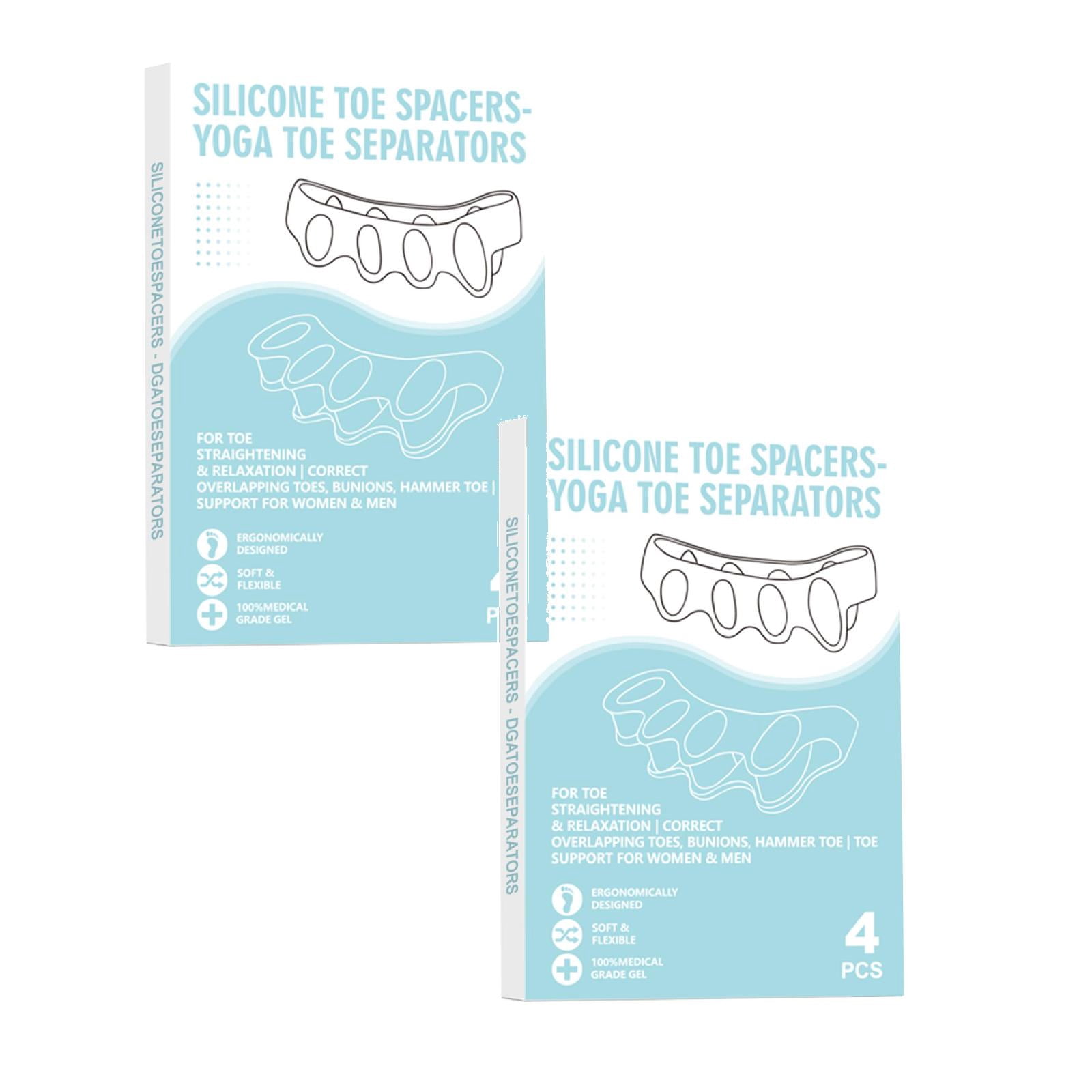 8PCS Silicone Toe Separators for Women & Men Yoga Toe Spacers for Toe ...