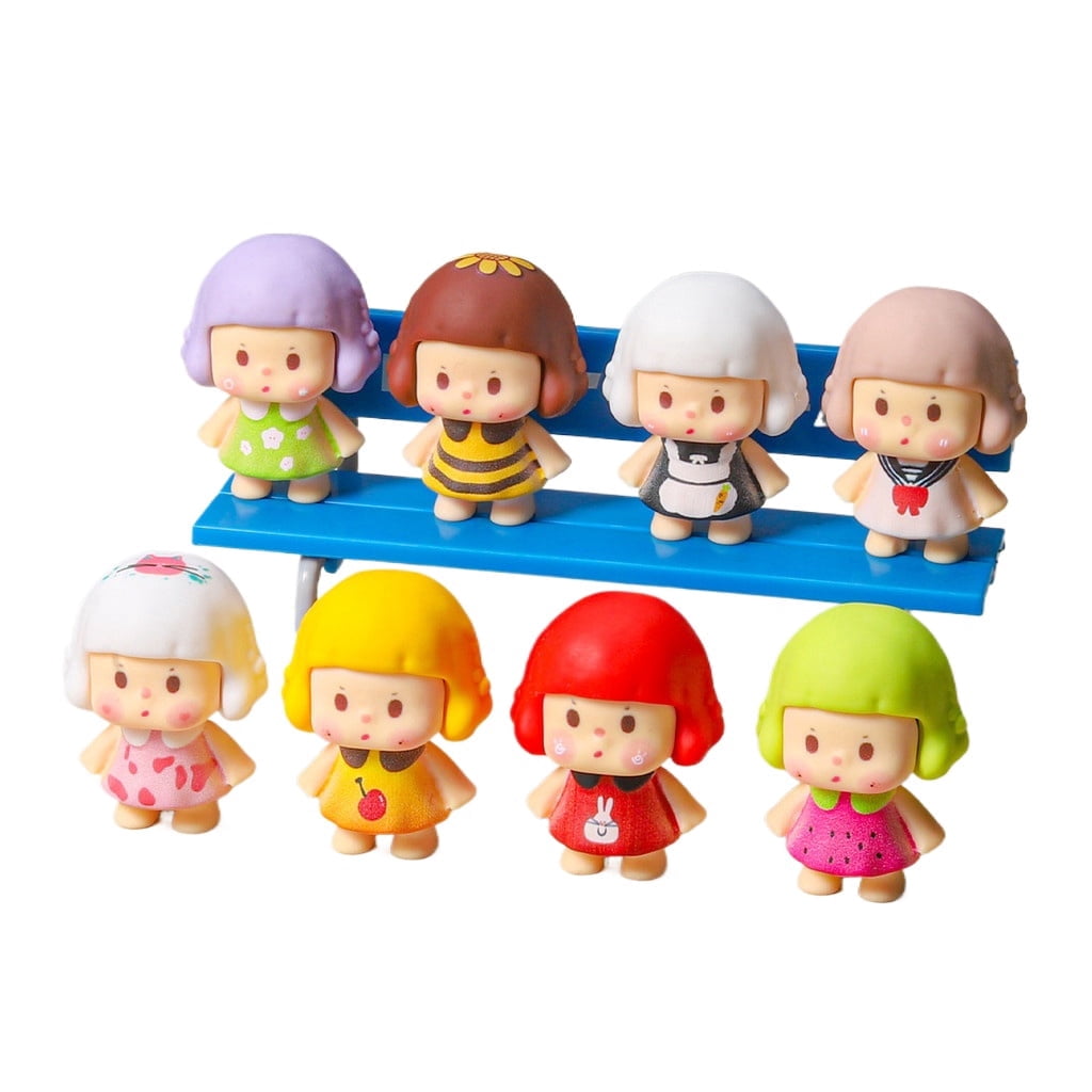8PCS Solid Color Cute with Dress 3D Resin Charms for DIY(13-45 ...