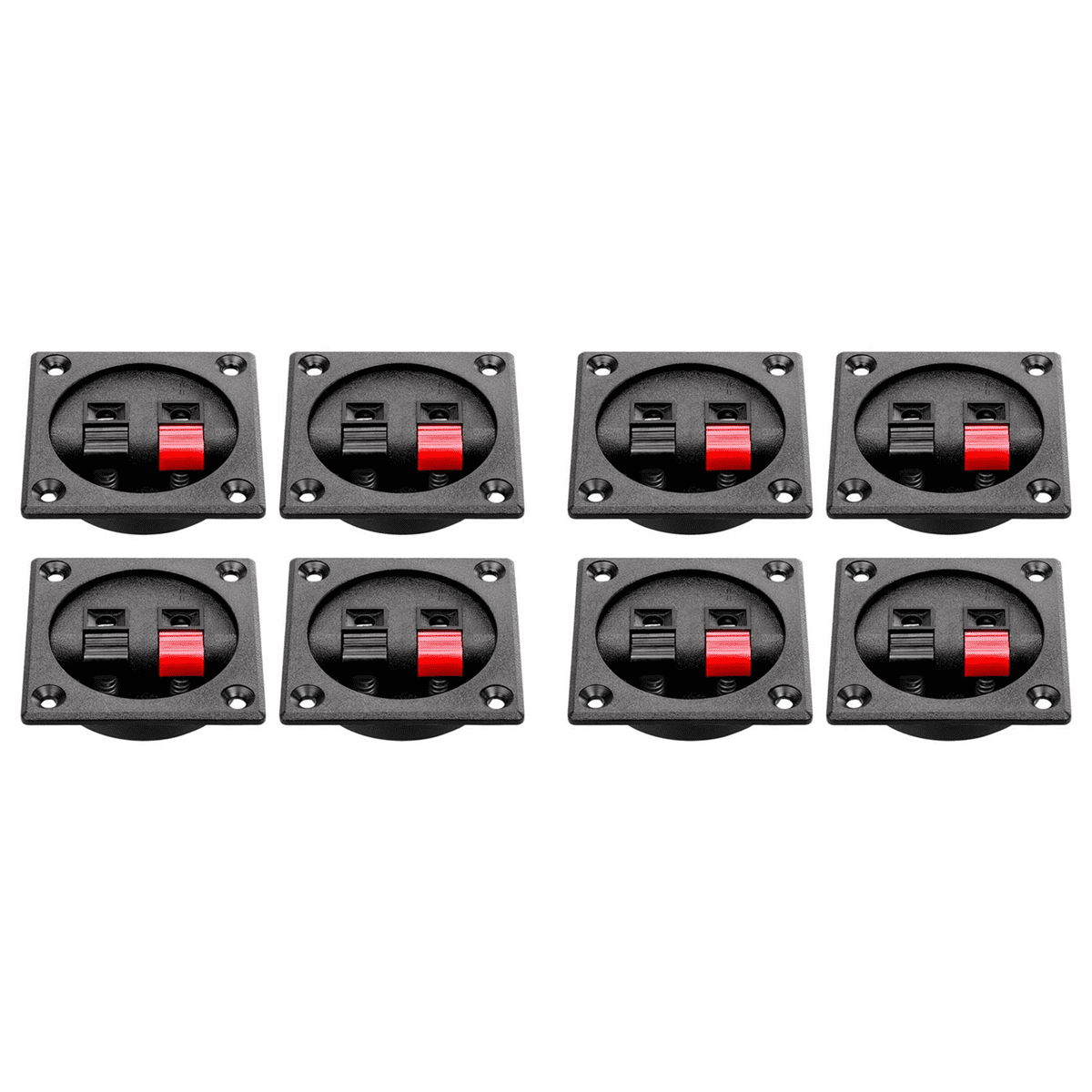 8PCS Speaker Box Terminal Cup, Spring Square Subwoofer Binding Post ...