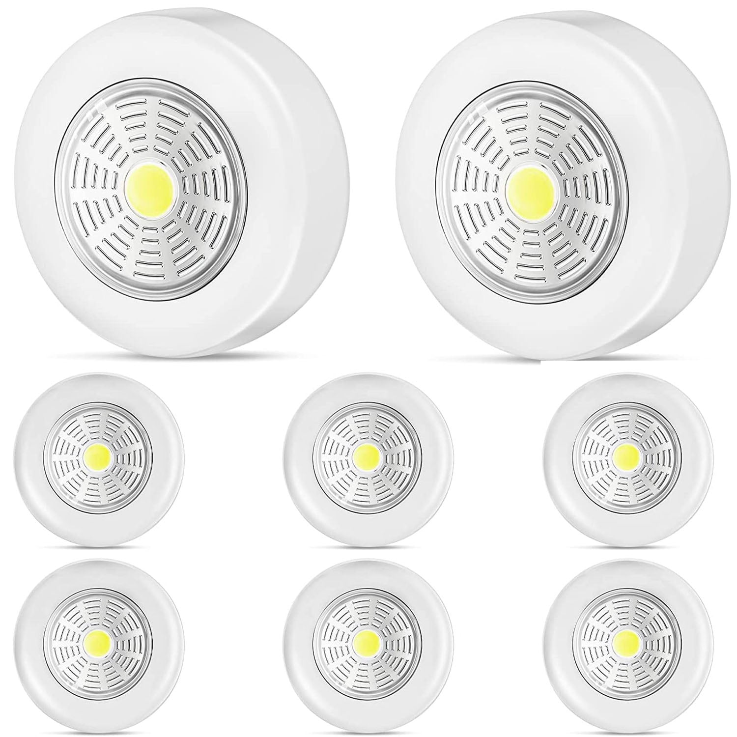 8PCS Tap Lights, LED Push Lights, Stick on Lights, Portable Stick on ...