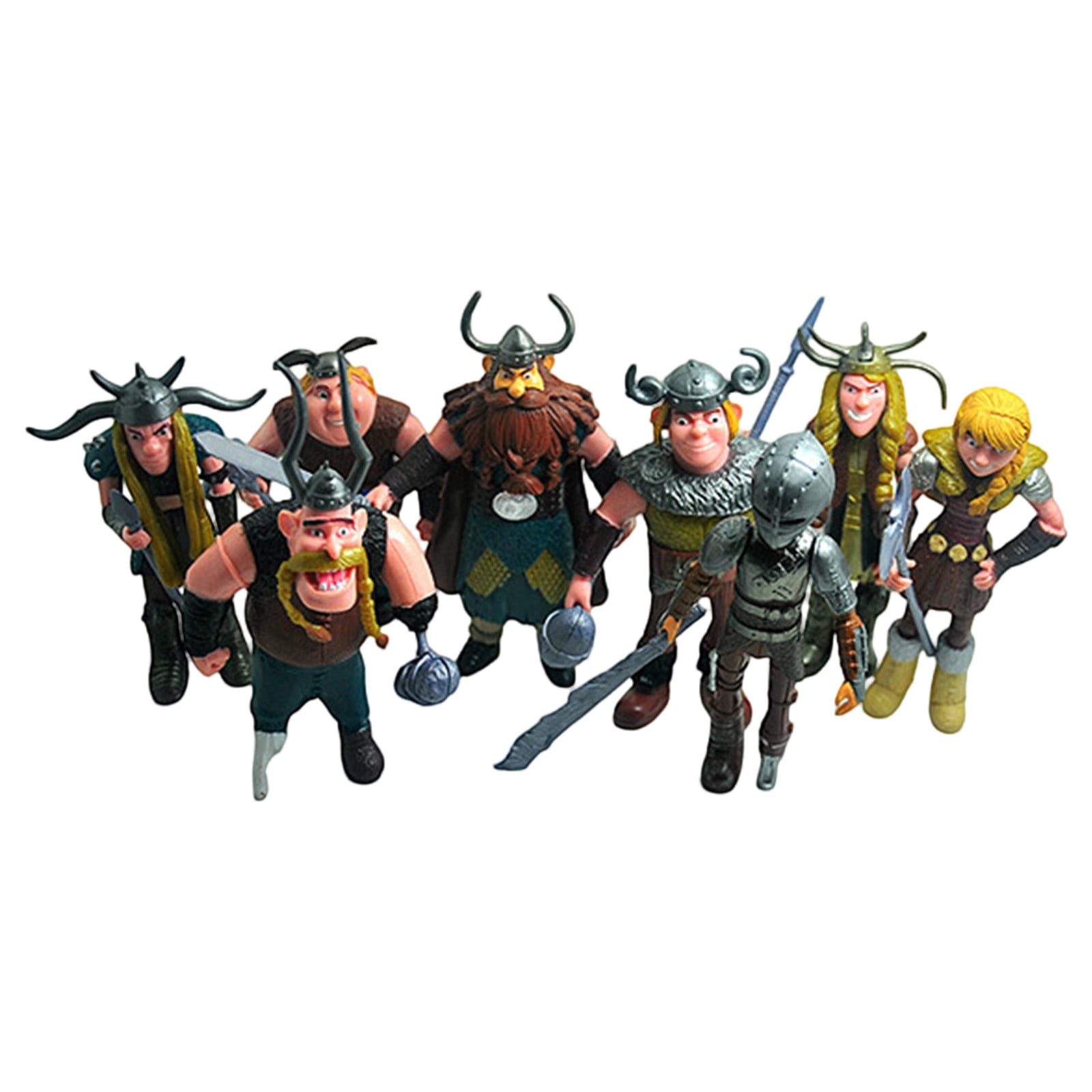 8PCS How to Train Your Dragon Action Figures6in Dragons & Vikings ...