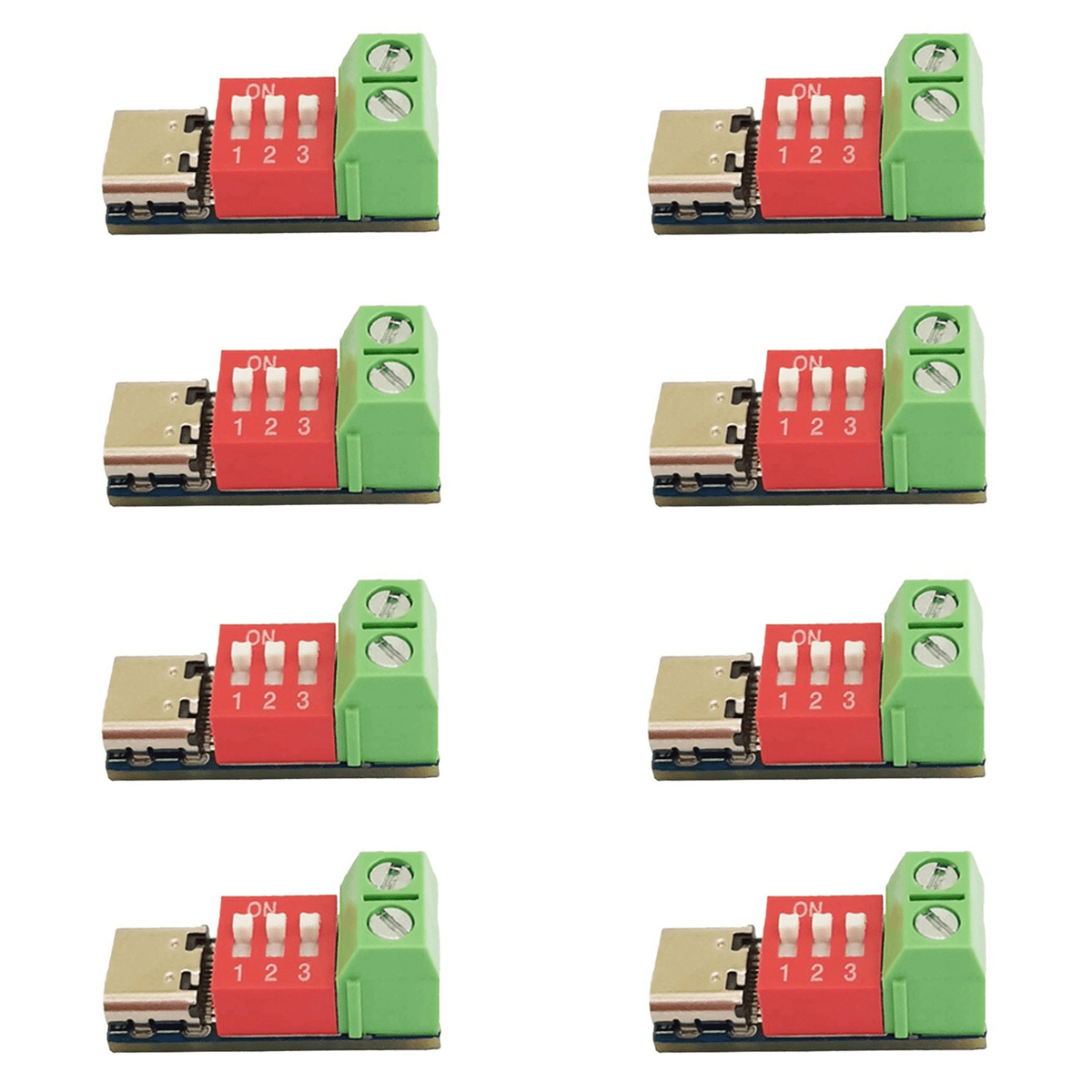 8PCS Type-C PD QC Trigger 5V-20V DC Adjustable Voltage Power Module ...