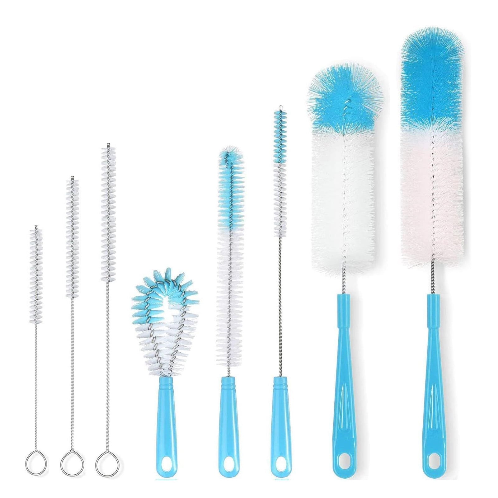 8PCs Ergonomic Household Scrubber Brushes NonSlip Grip for Baby Bottles ...