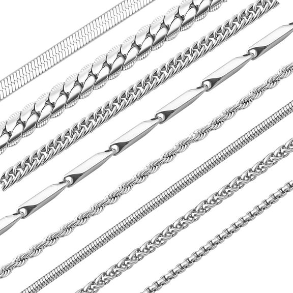 Leather Necklace Cord, 18inch-24inch Waterproof Rope Necklace for Men ...