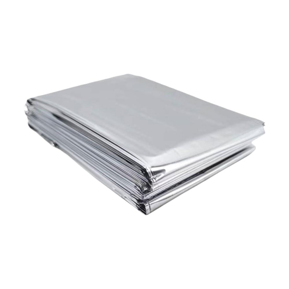 8PIECES Emergency BLANKET Thermal Survival Safety Insulating Mylar Heat ...