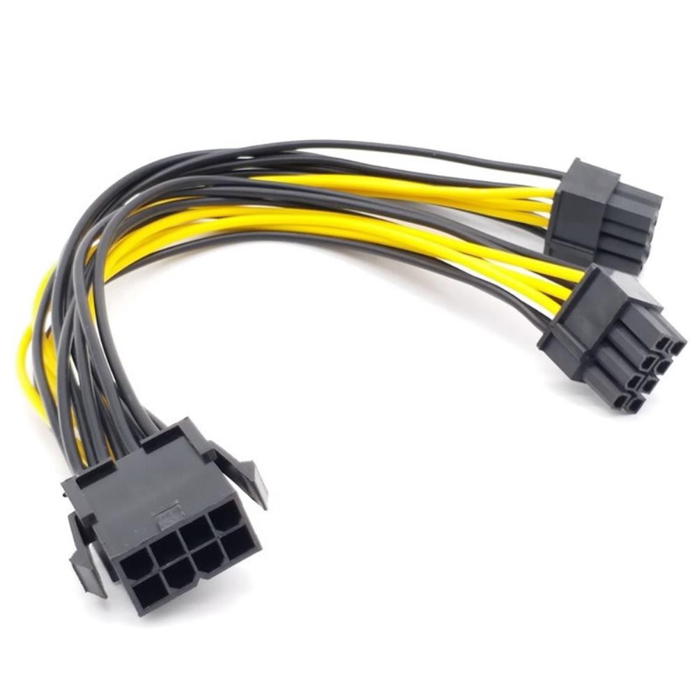 8PIN 1 in 2 CPU Cable 8pin to 2x8pin pcie Dual 8Pin PCIe 8pin-2x(6+2pin ...