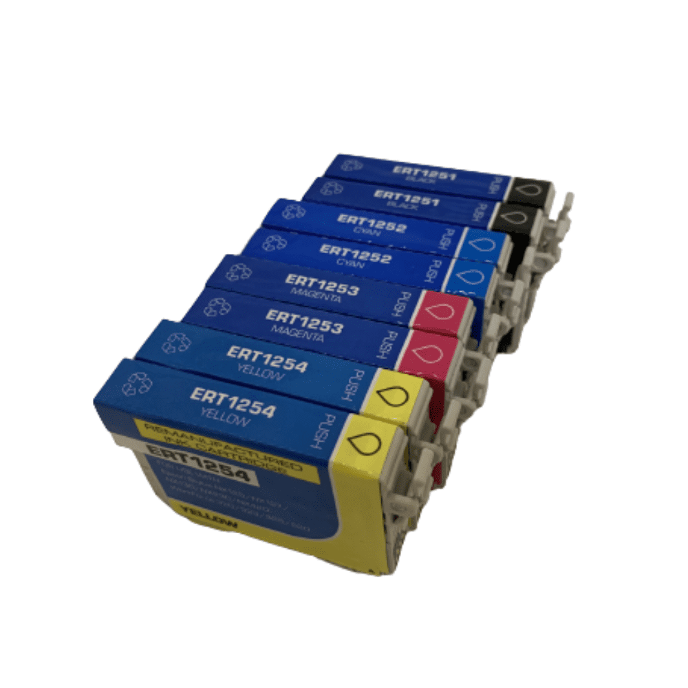 8PK BCMY Ink Cartridge for Epson 125 1251 - 1254 - Fits Epson Stylus ...