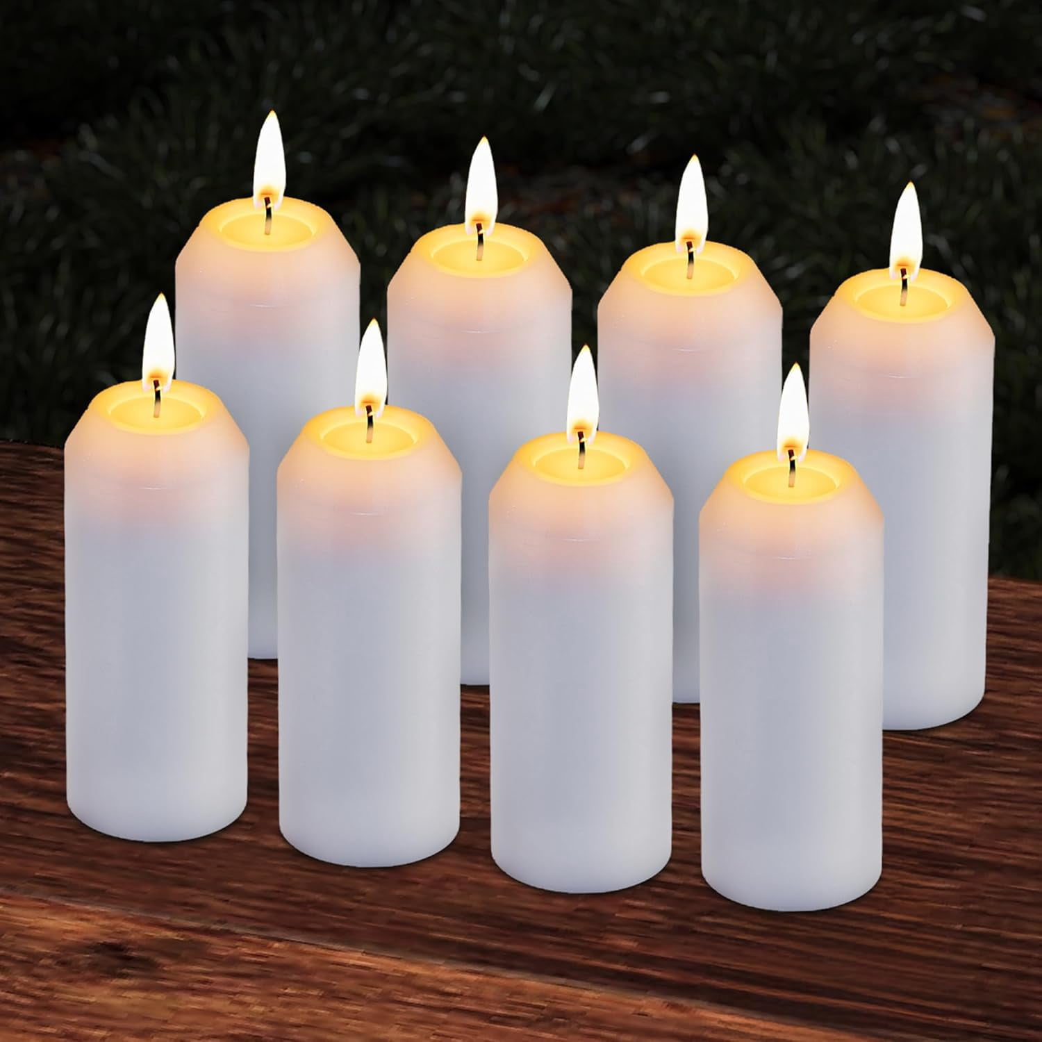 8Pack 15H+ Emergency Candles Long Burning Survival [18H+ Inside Candle ...