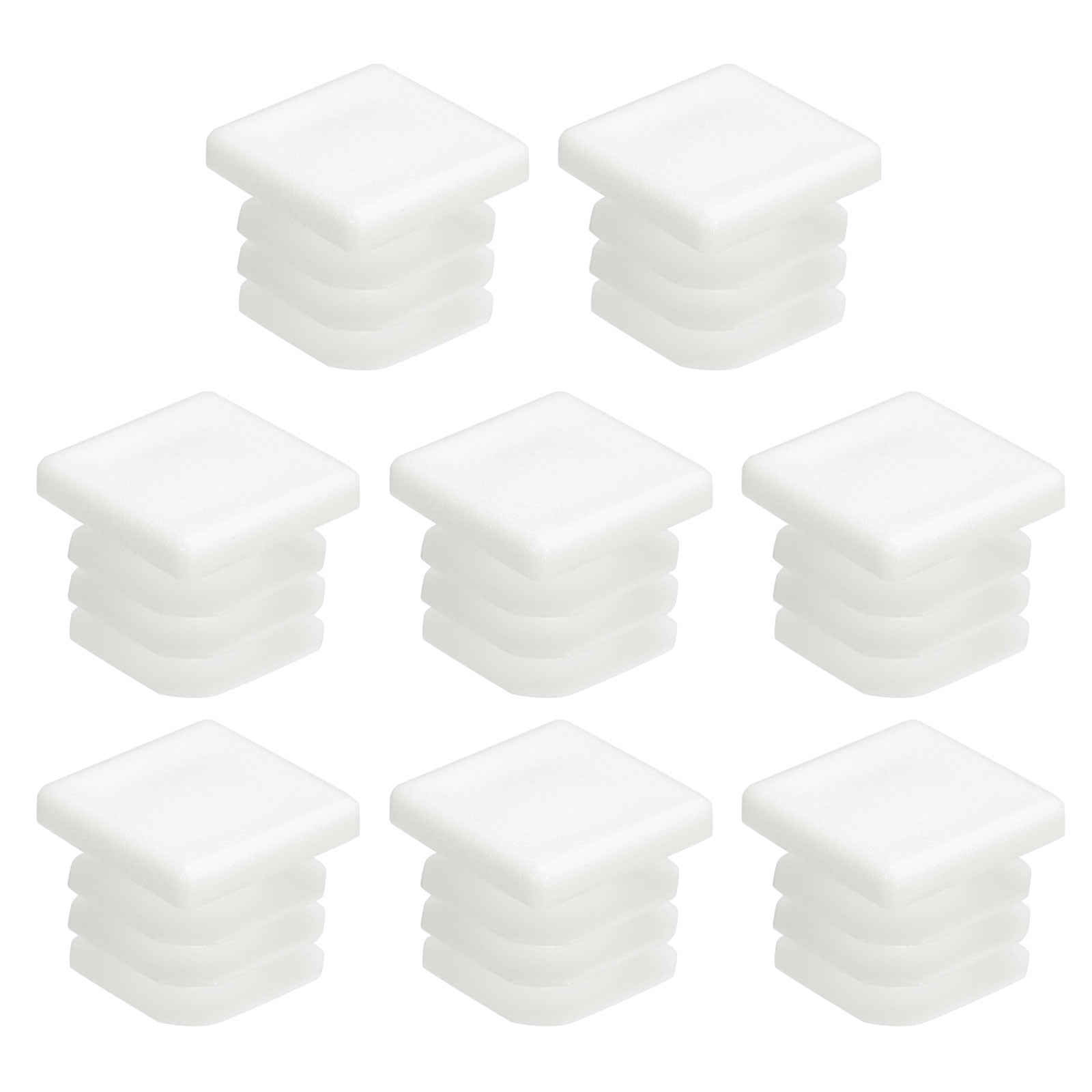 8Pack 16mmx16mm(0.63inch) Plastic Tubing Plug Square Post End Caps ...