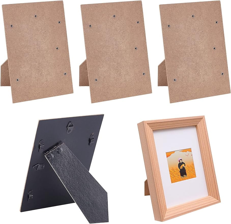 8Pack 5x7 inch Picture Frames Adjustable Easel Backs Cardboard Frame ...