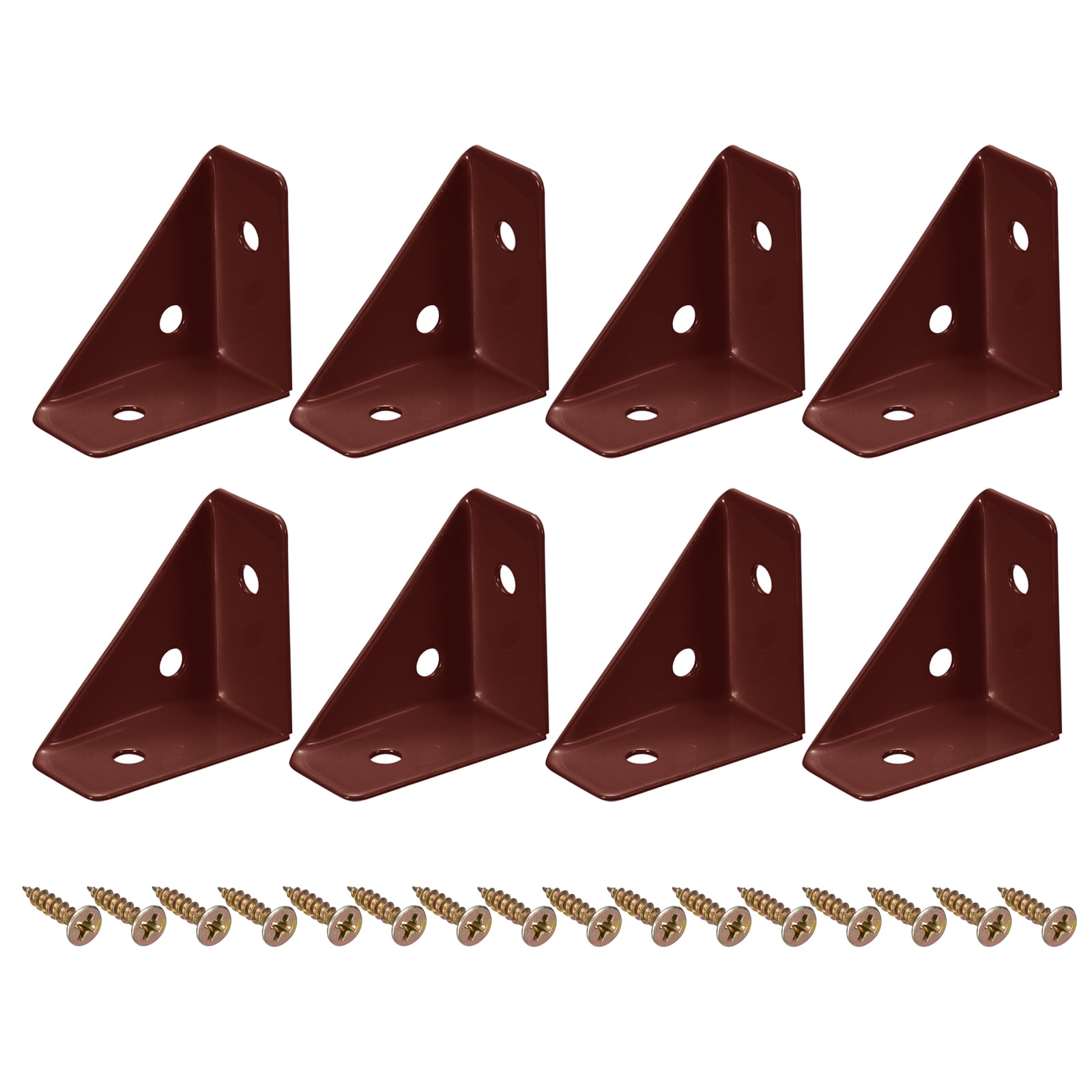 8Pack Angle Corner Brackets 38mm x 38mm, Cold Rolled Steel Braces ...
