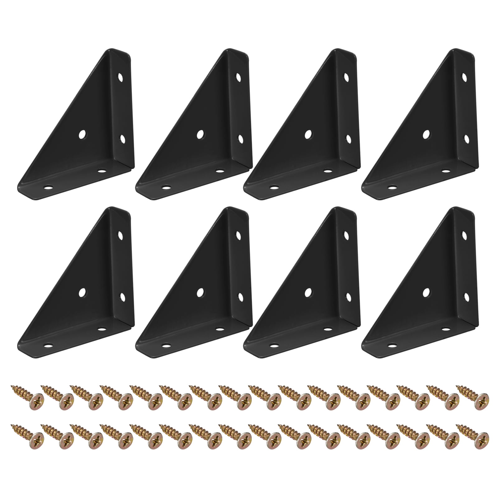 8Pack Angle Corner Brackets 66mm x 66mm, Cold Rolled Steel Braces ...