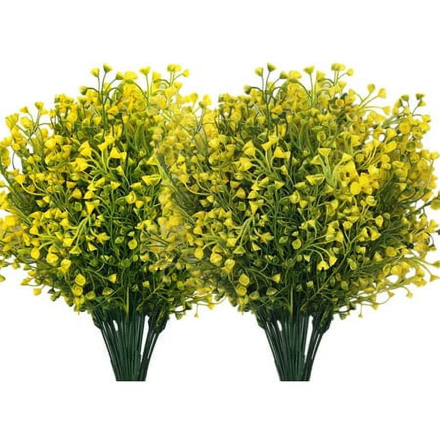 8Pack Artificial Bell Grass, Fake Flowers Plastic Greenery Patio Yard ...