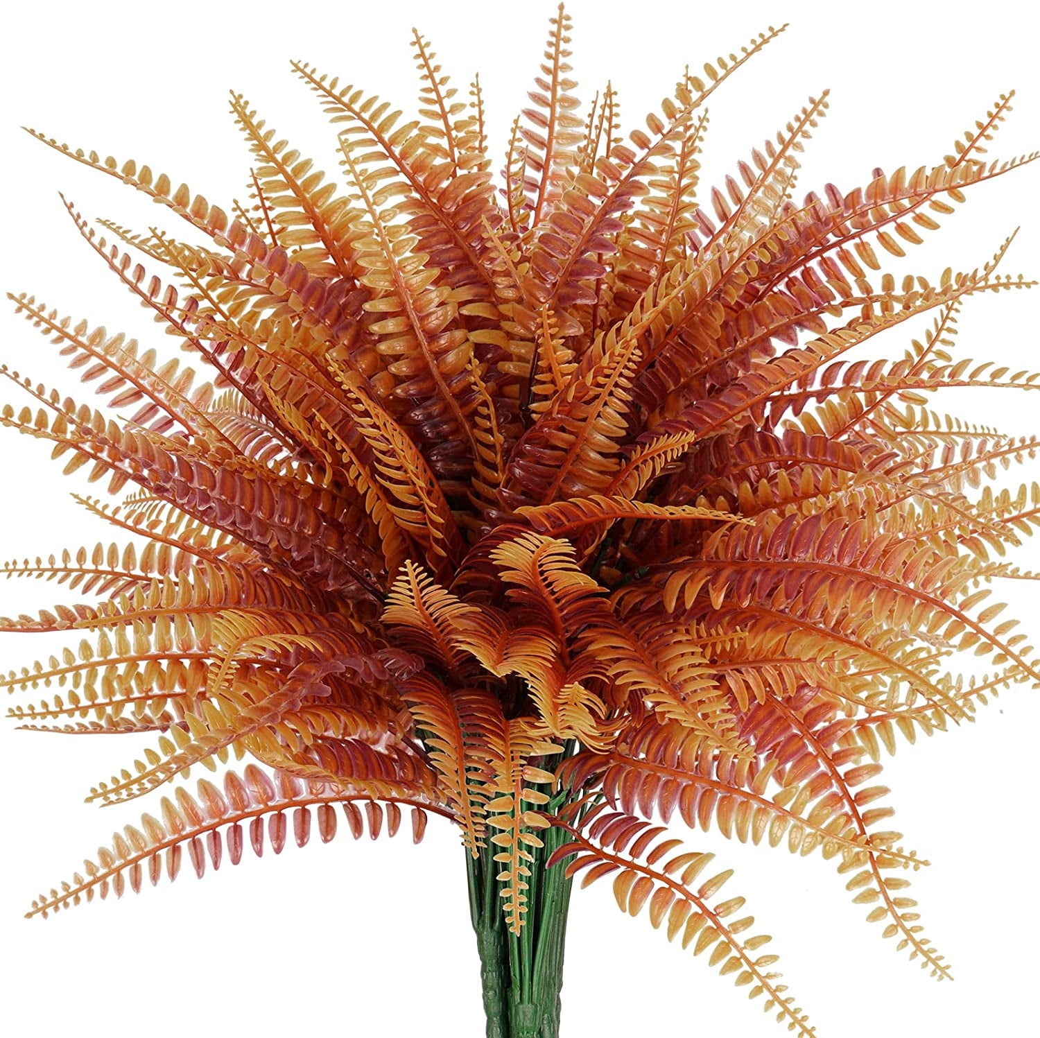 8Pack Artificial Persian Fern, Fake Boston Fern Greenery Faux Plants ...