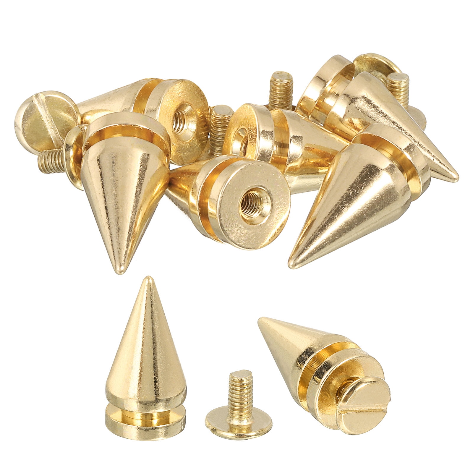 8Pack Cone Spike Stud Rivet, 10x20mm Screw Back Tree Studs and Spikes ...