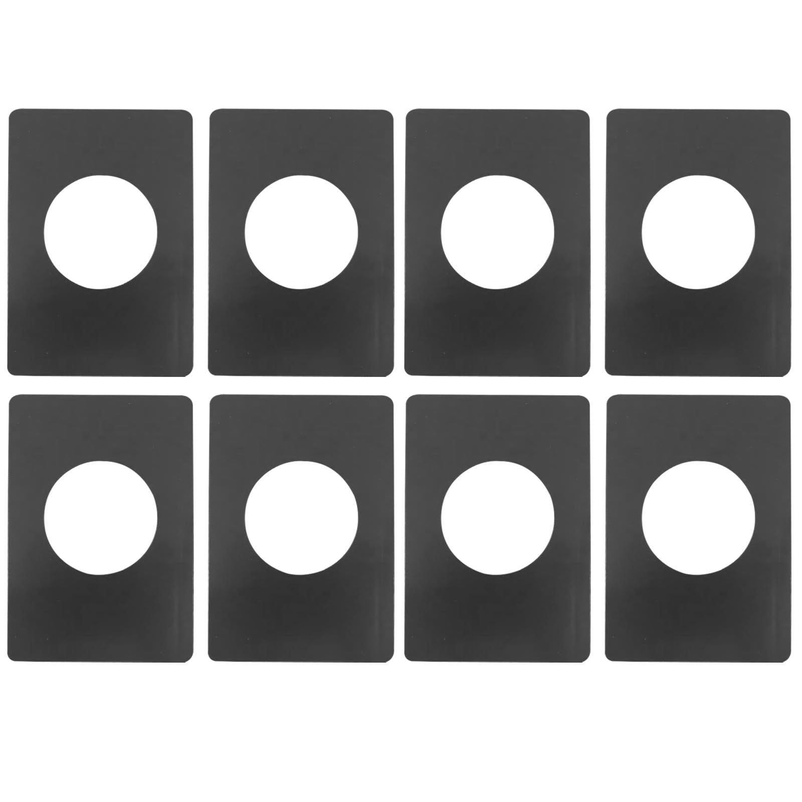 8Pack Door Knob/Deadbolt Reinforcement Plate Matte Black, Door Lock ...