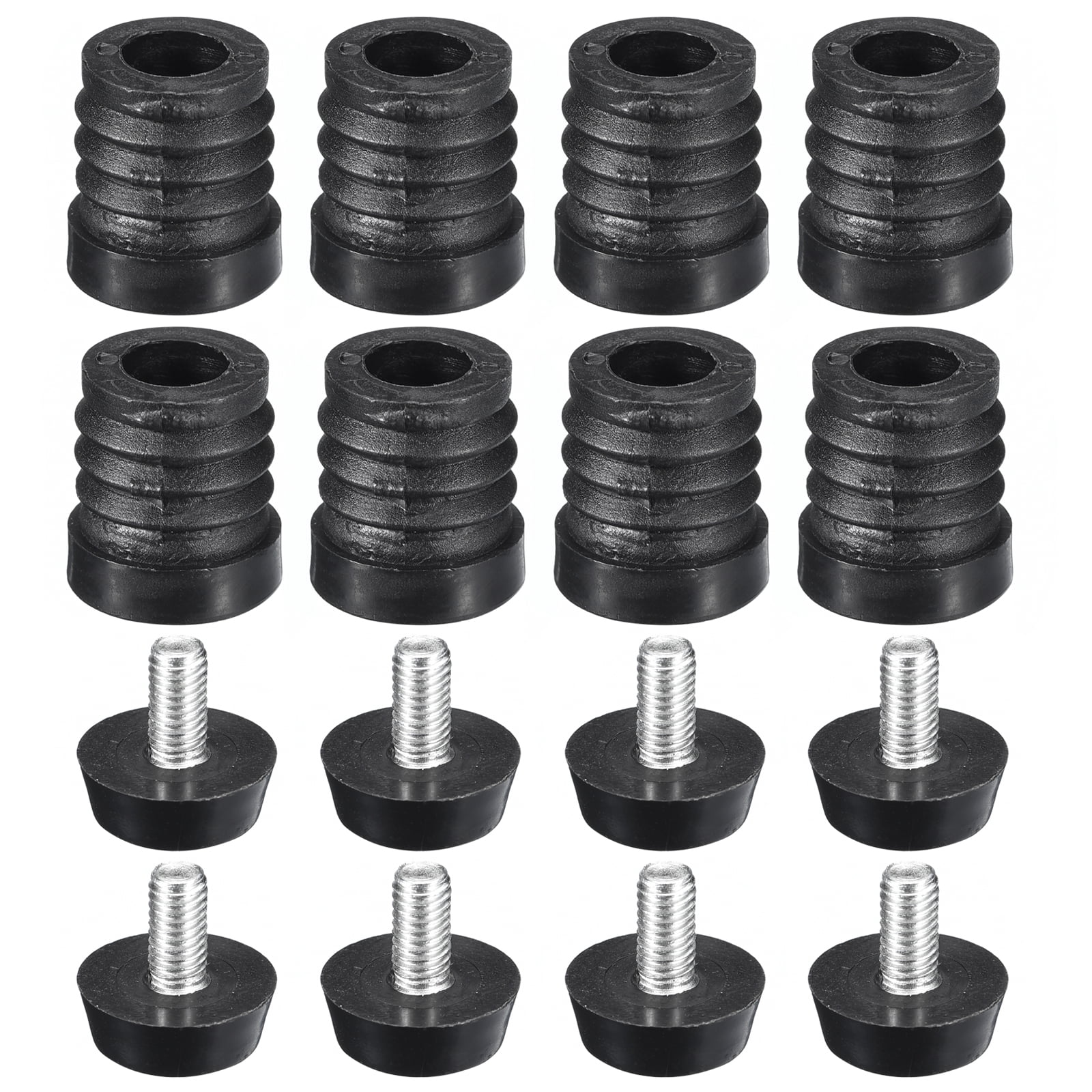 8Pack Inserts for Round Tubes with Leveling Feet, for 19mm/0.75" OD ...