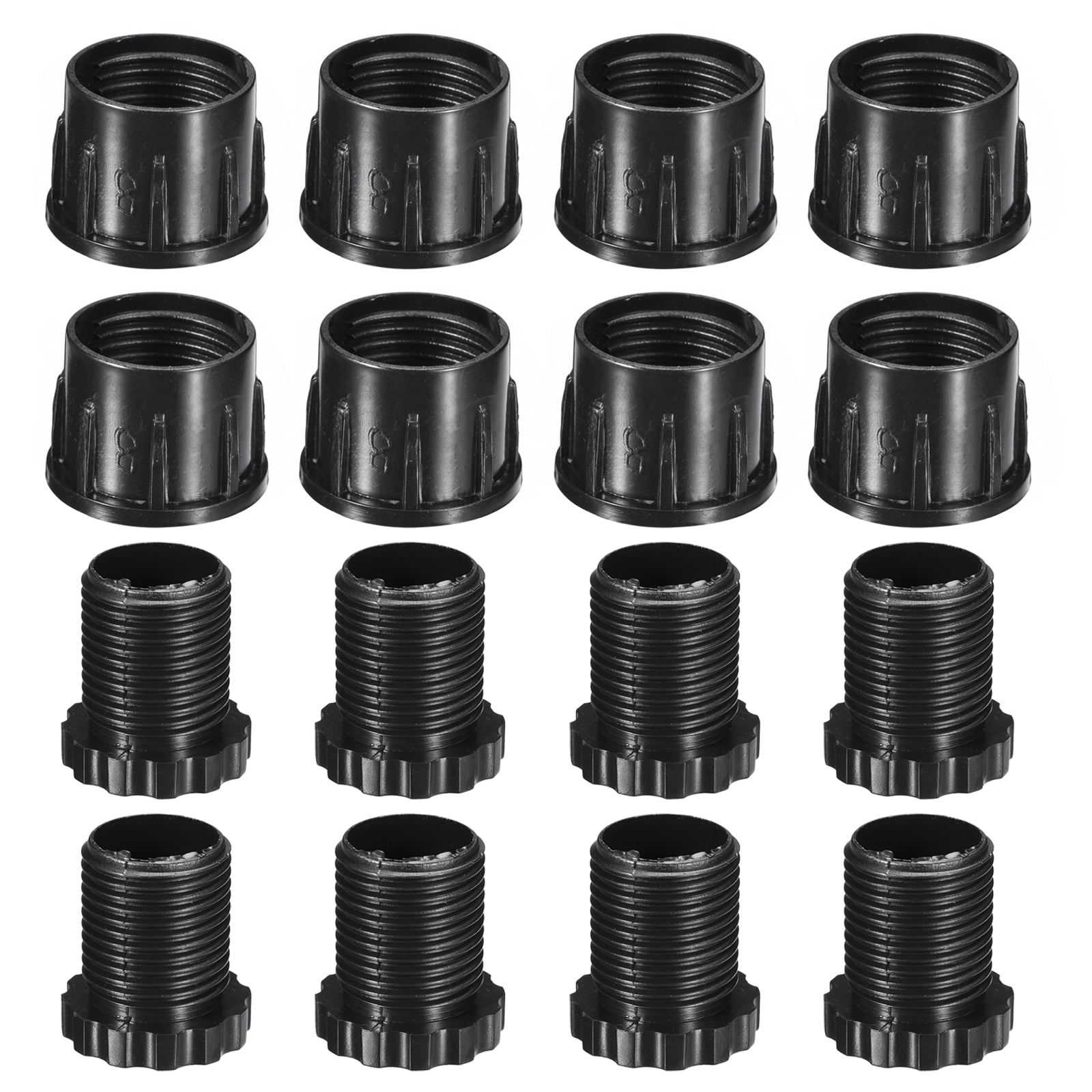 8Pack Inserts for Round Tubes with Leveling Feet, for 38mm/1.5" Dia ...