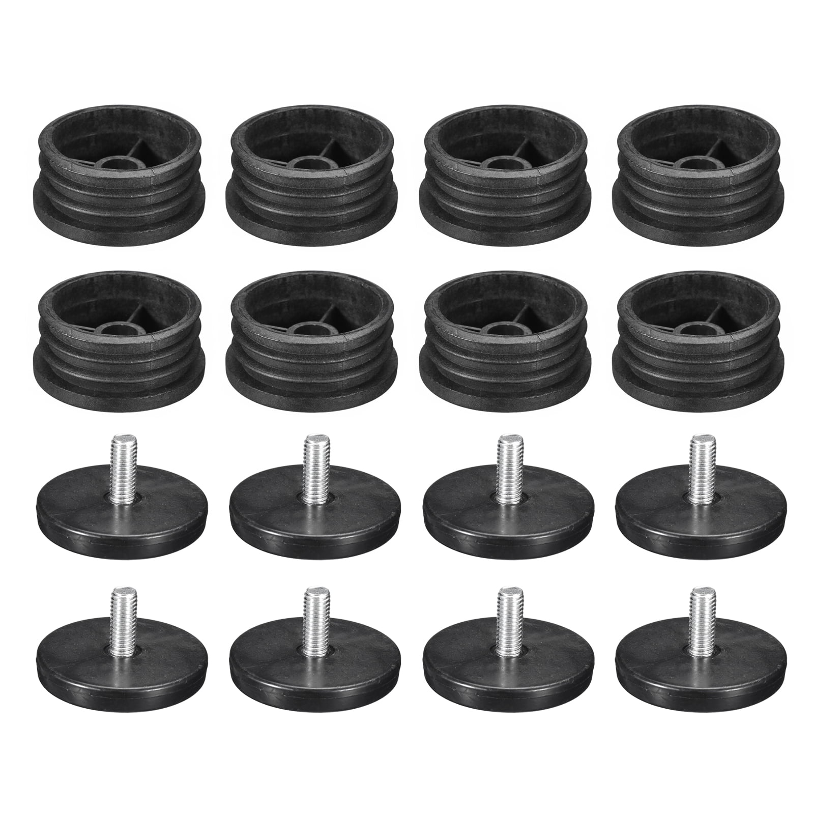 8Pack Inserts for Round Tubes with Leveling Feet, for 50mm/1.97" OD ...