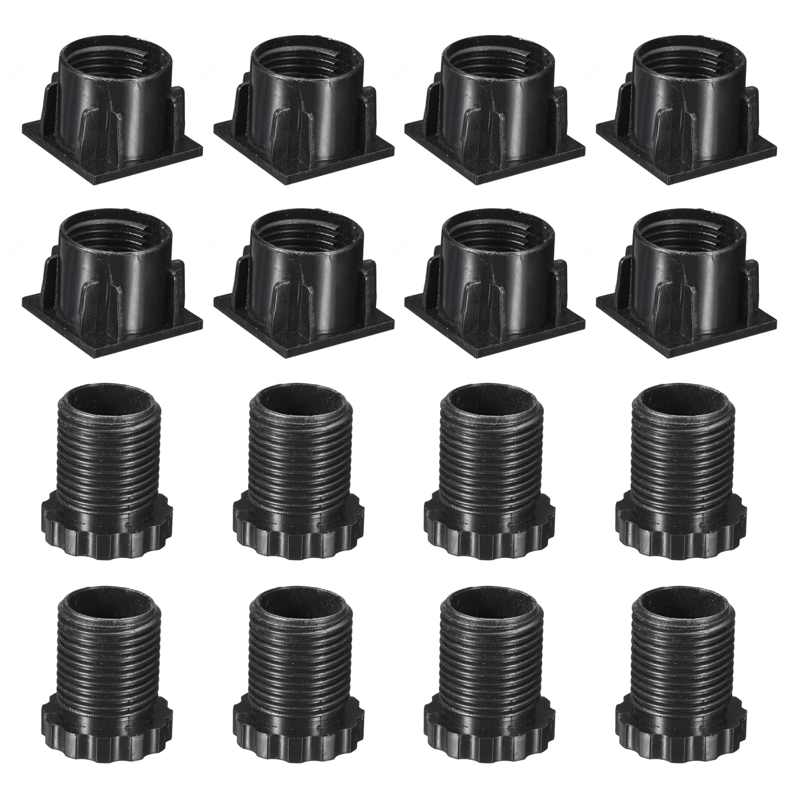 8Pack Inserts for Square Tubes with Leveling Feet, for 38x38mm Dia ...