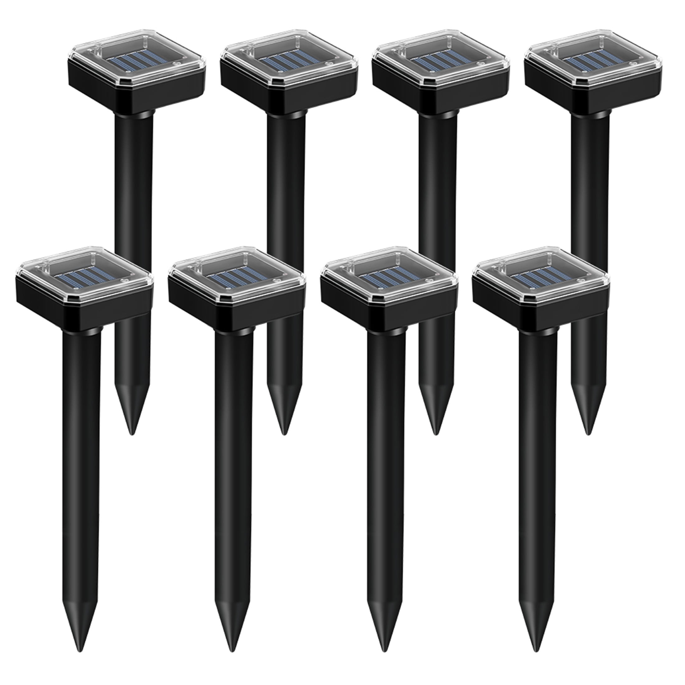 8Pack Large Ultrasonic Solar Mole Repellent Solar Powered Outdoor ...