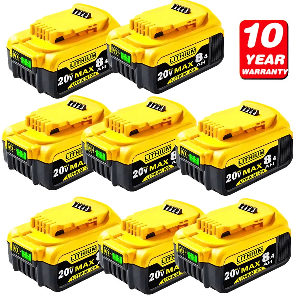 8Pack Lithium Ion Battery For DeWalt 20V 20 Volt Max 8.4AH DCB205 ...