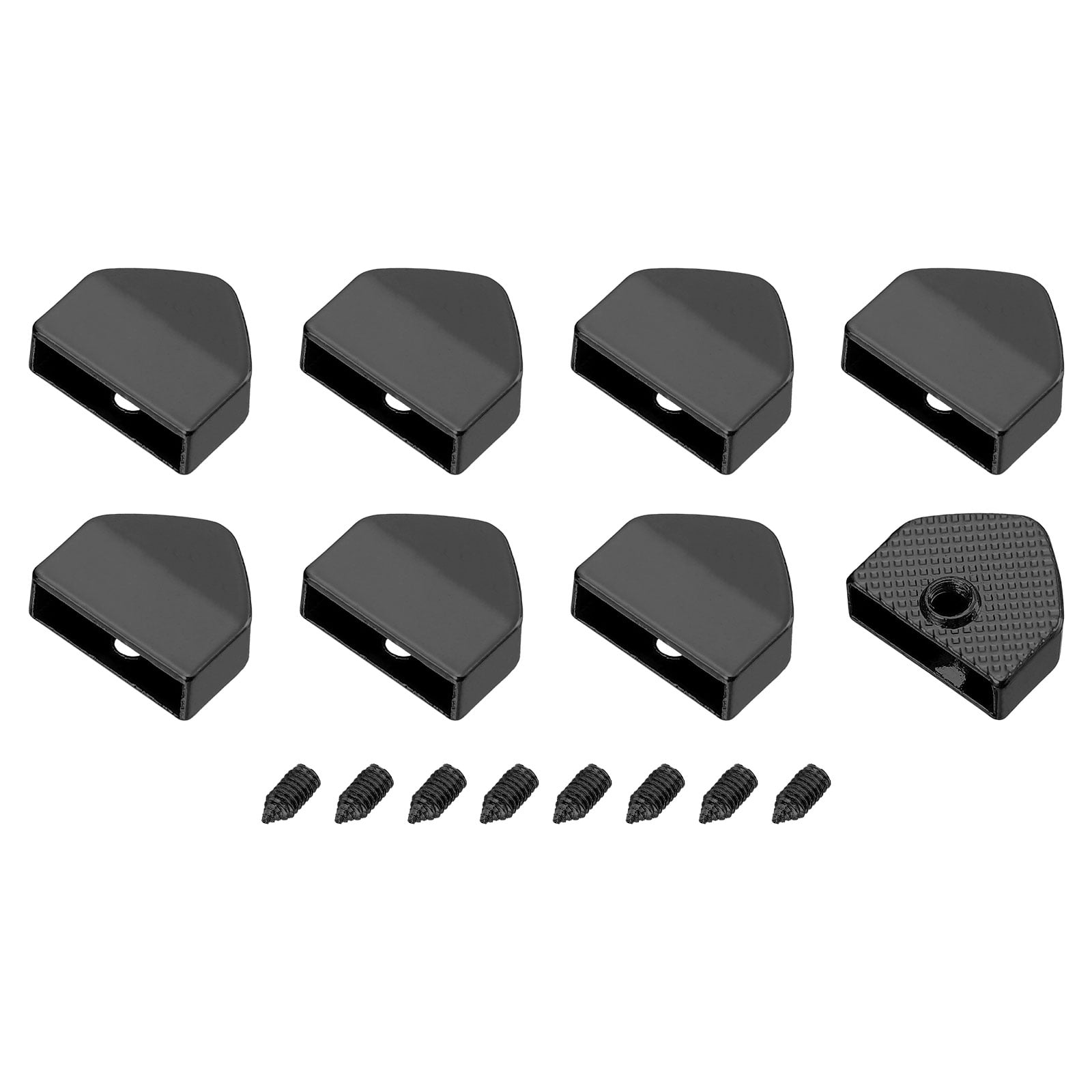 8Pack Metal Belt Buckle End Tip, 0.51" Wide Pentagon Zipper Tip ...