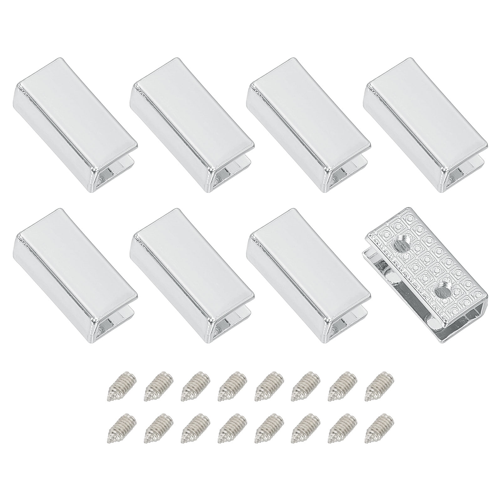 8Pack Metal Belt Buckle End Tip, 0.75" Wide Rectangle Zipper Tip ...