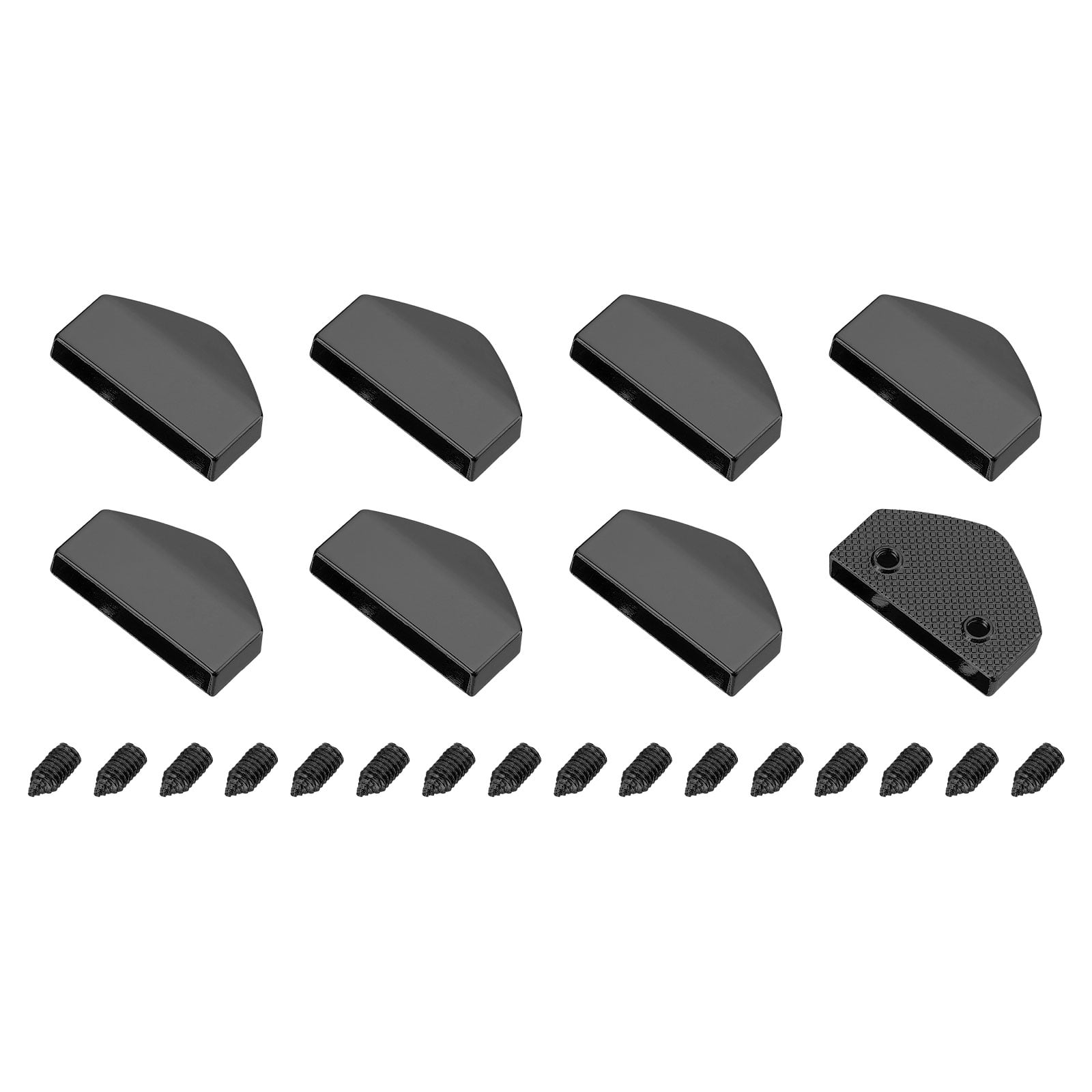 8Pack Metal Belt Buckle End Tip, 0.98" Wide Pentagon Zipper Tip ...