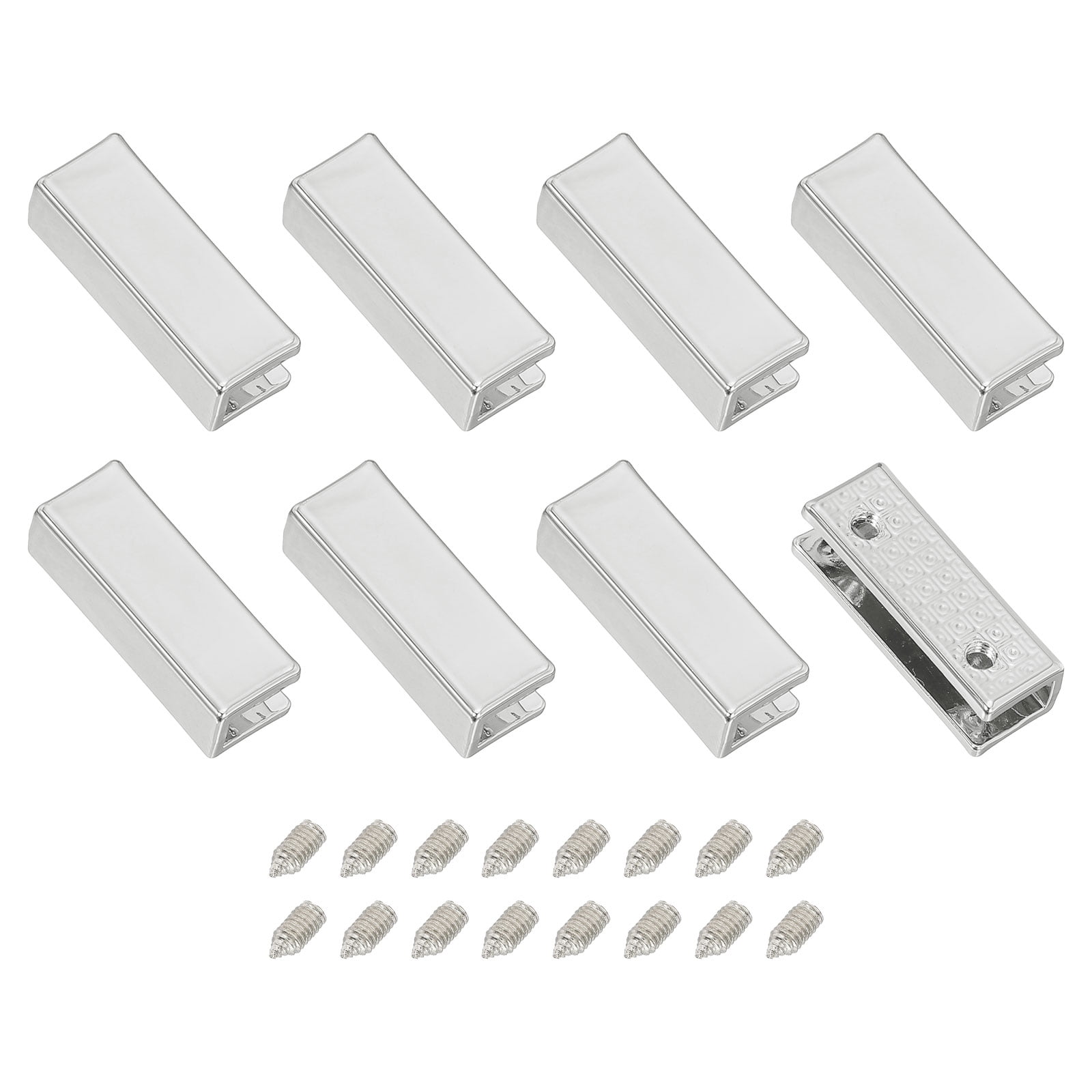 8Pack Metal Belt Buckle End Tip, 0.98" Wide Rectangle Zipper Tip ...