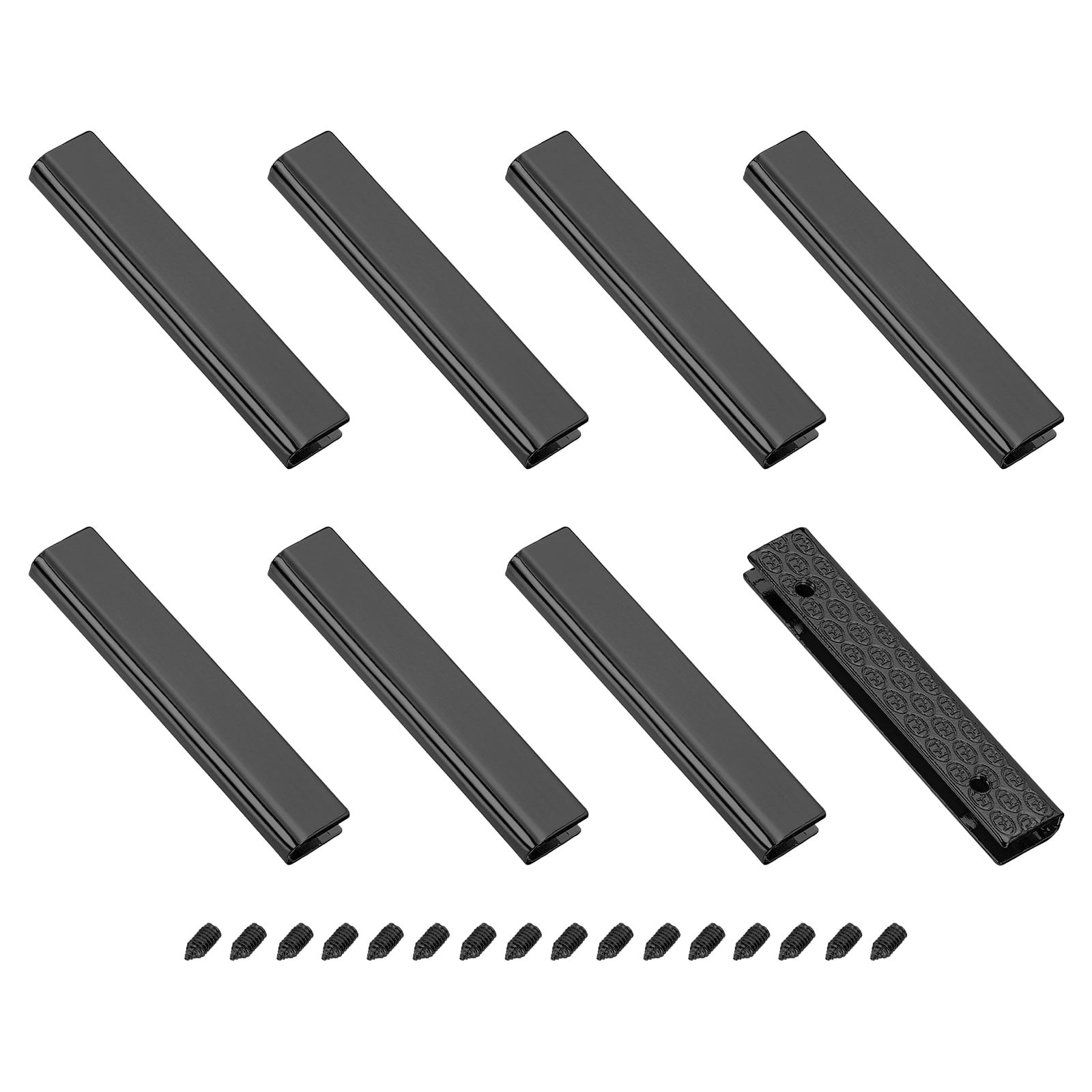 8Pack Metal Belt Buckle End Tip, 2.05" Wide Rectangle Zipper Tip ...
