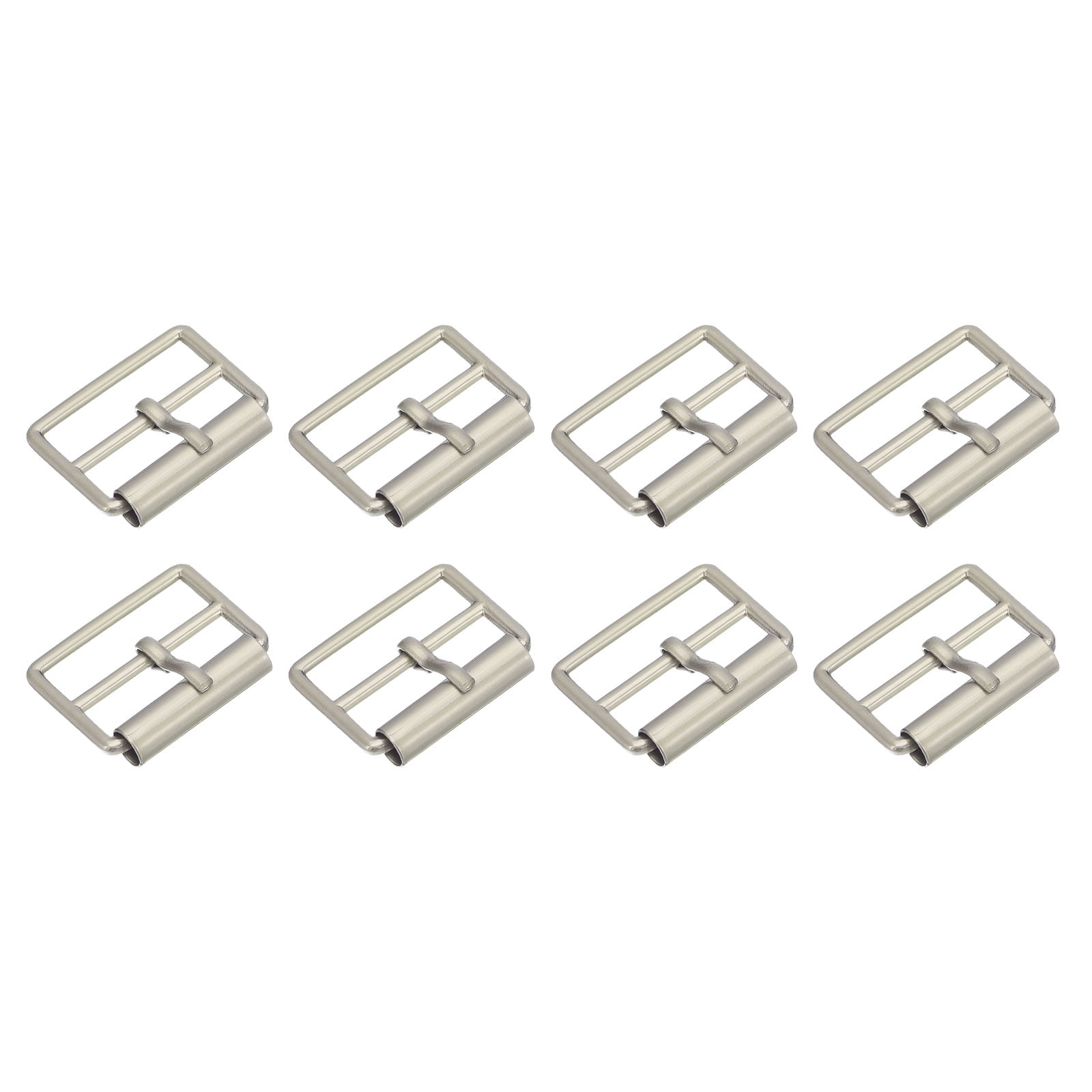 8Pack Metal Roller Buckles, 20mm (0.8") Triglides Slider Movable Bar ...