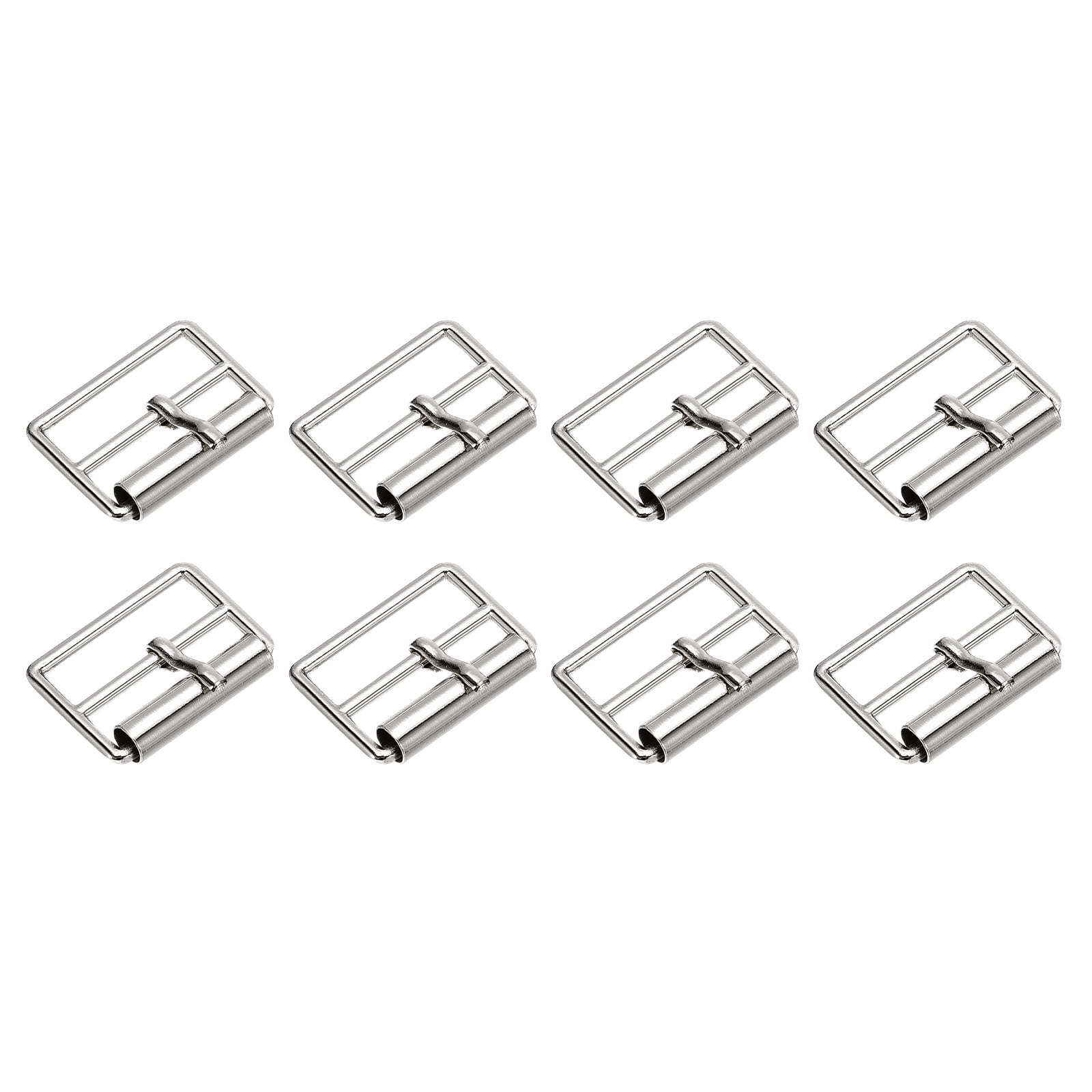 8Pack Metal Roller Buckles, 20mm/ 0.8" Triglides Slider Movable Bar ...