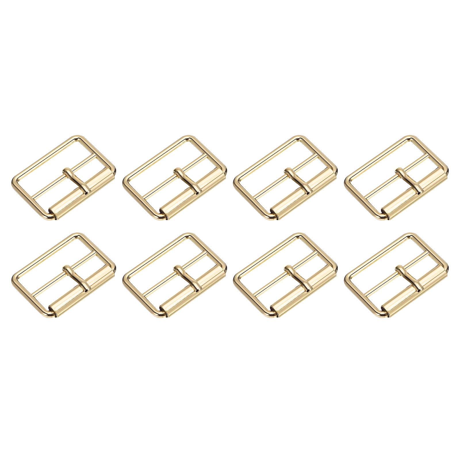 8Pack Metal Roller Buckles, 25mm (1") Triglides Slider Movable Bar ...
