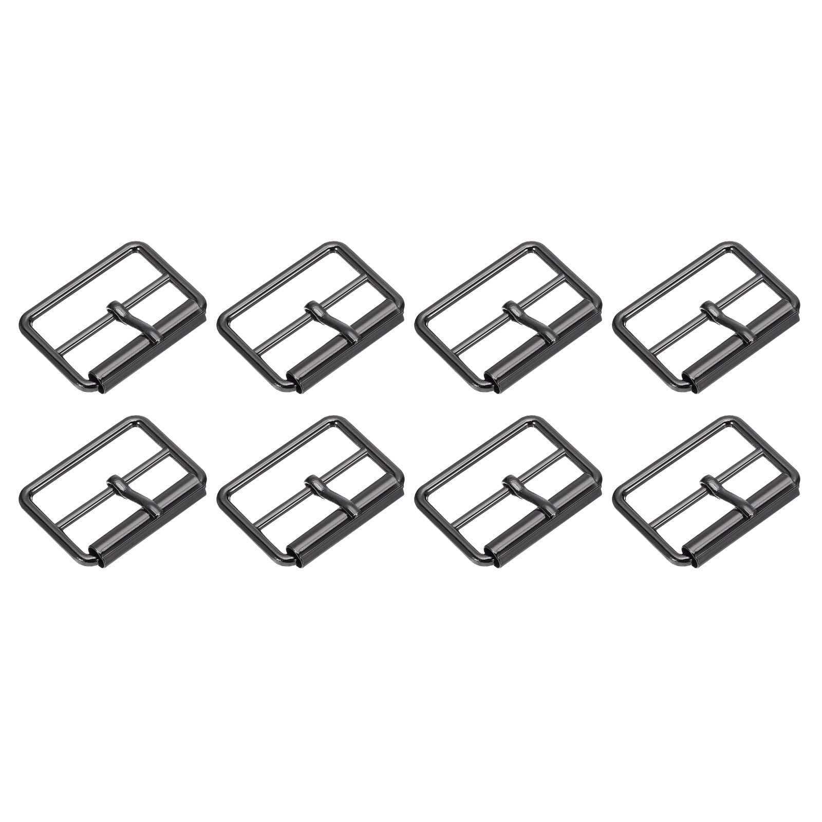 8Pack Metal Roller Buckles, 25mm (1") Triglides Slider Movable Bar ...